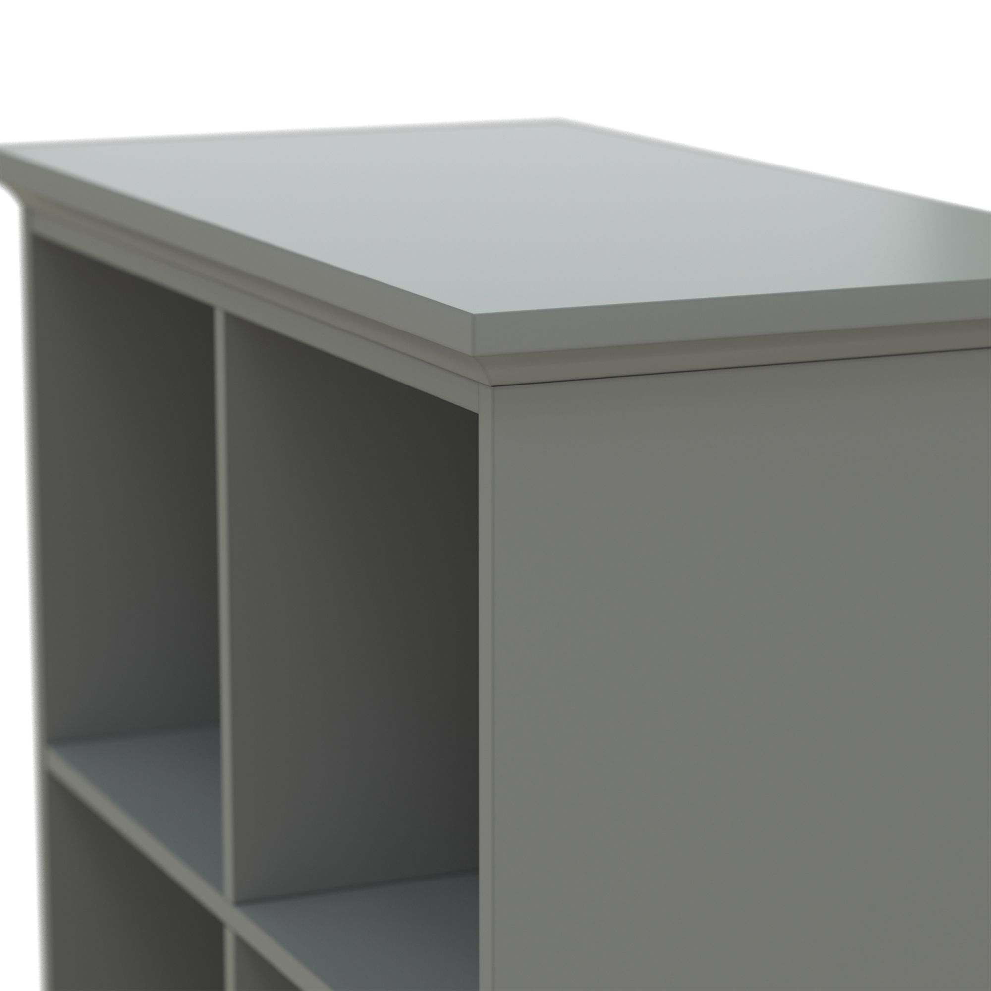 Grey Freestanding 4 shelf Cube Shelving unit, (H)835mm (W)760mm