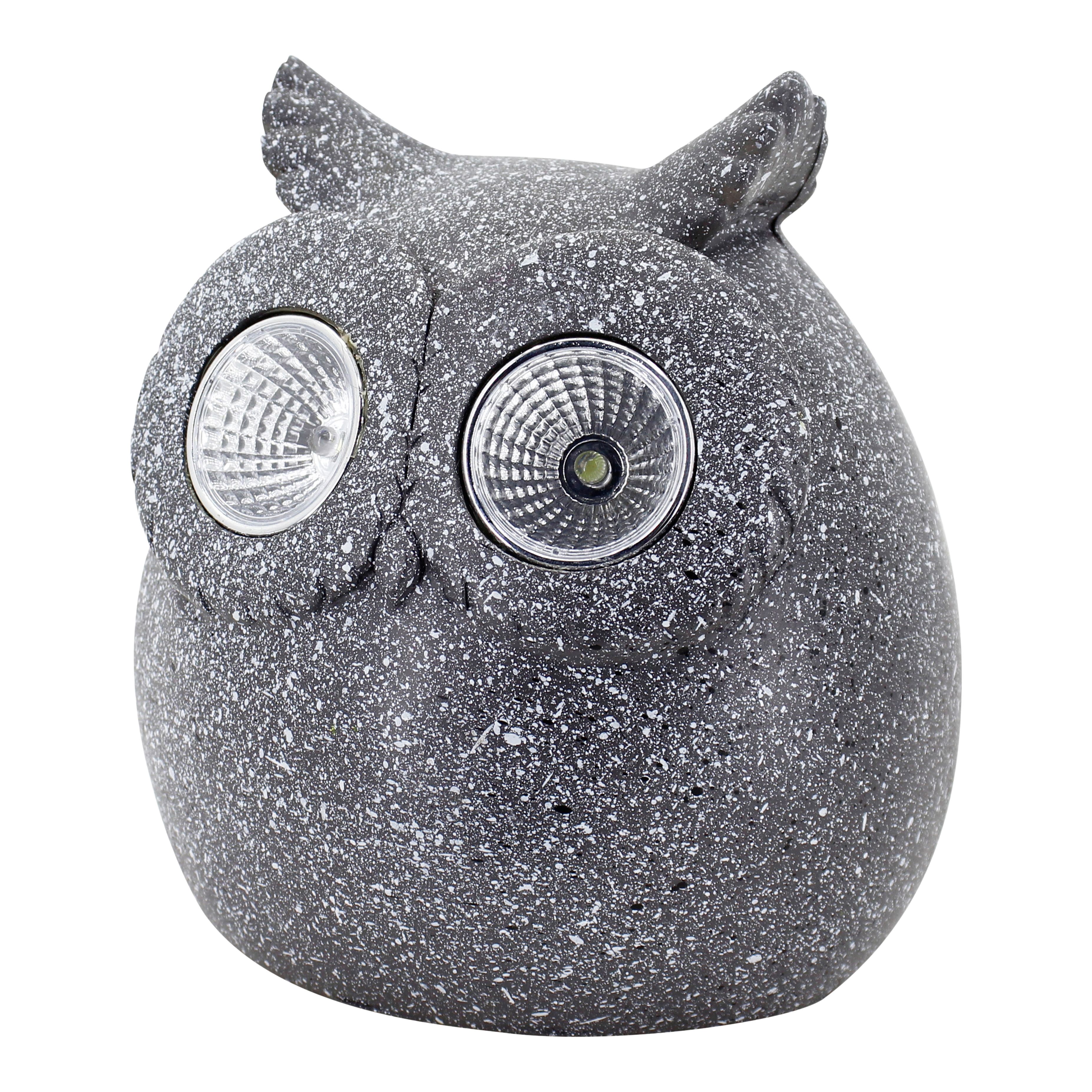 Grey Owl Solar-powered Integrated LED Outdoor Decorative light | DIY at B&Q