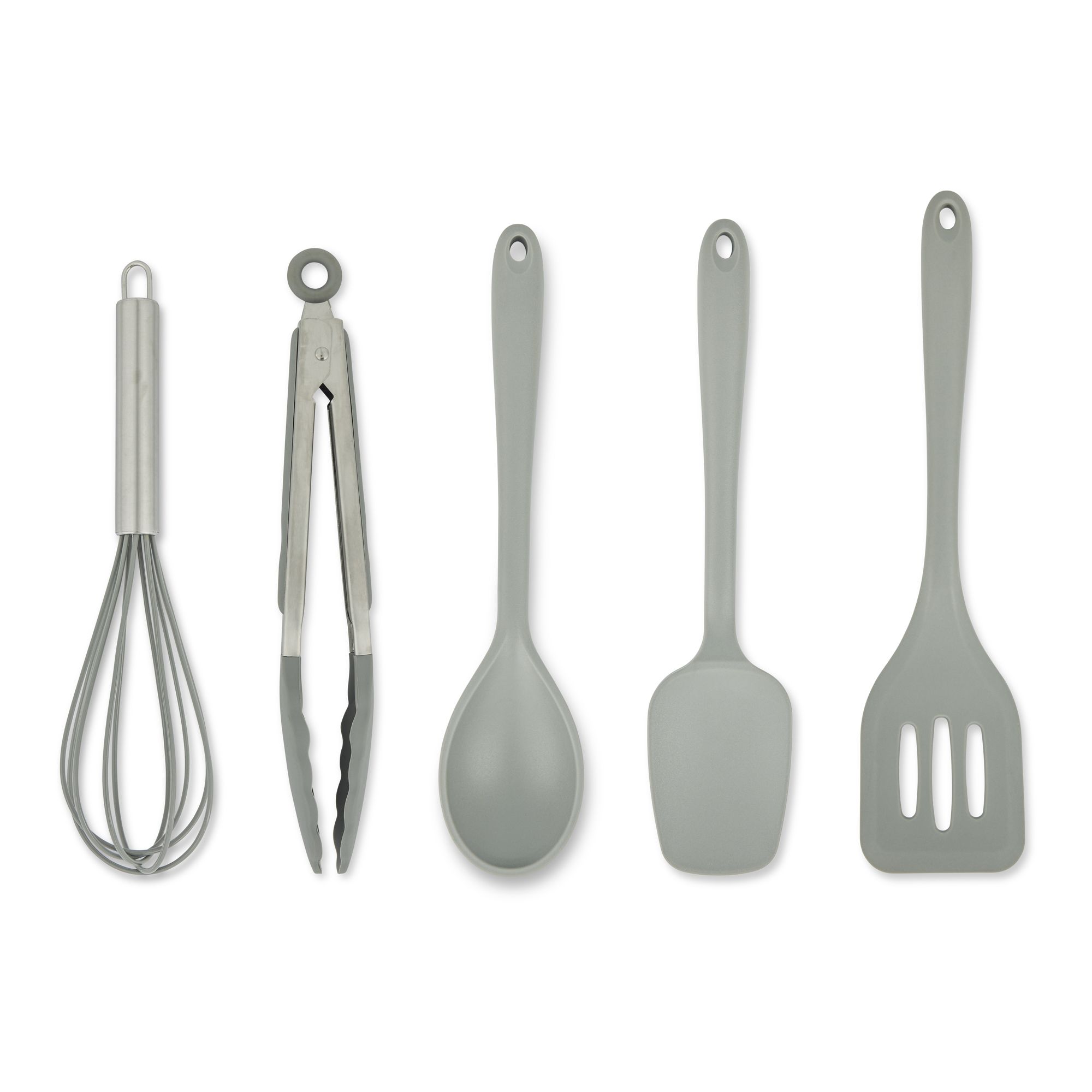 Grey Silicone Kitchen utensil set, Set of 6