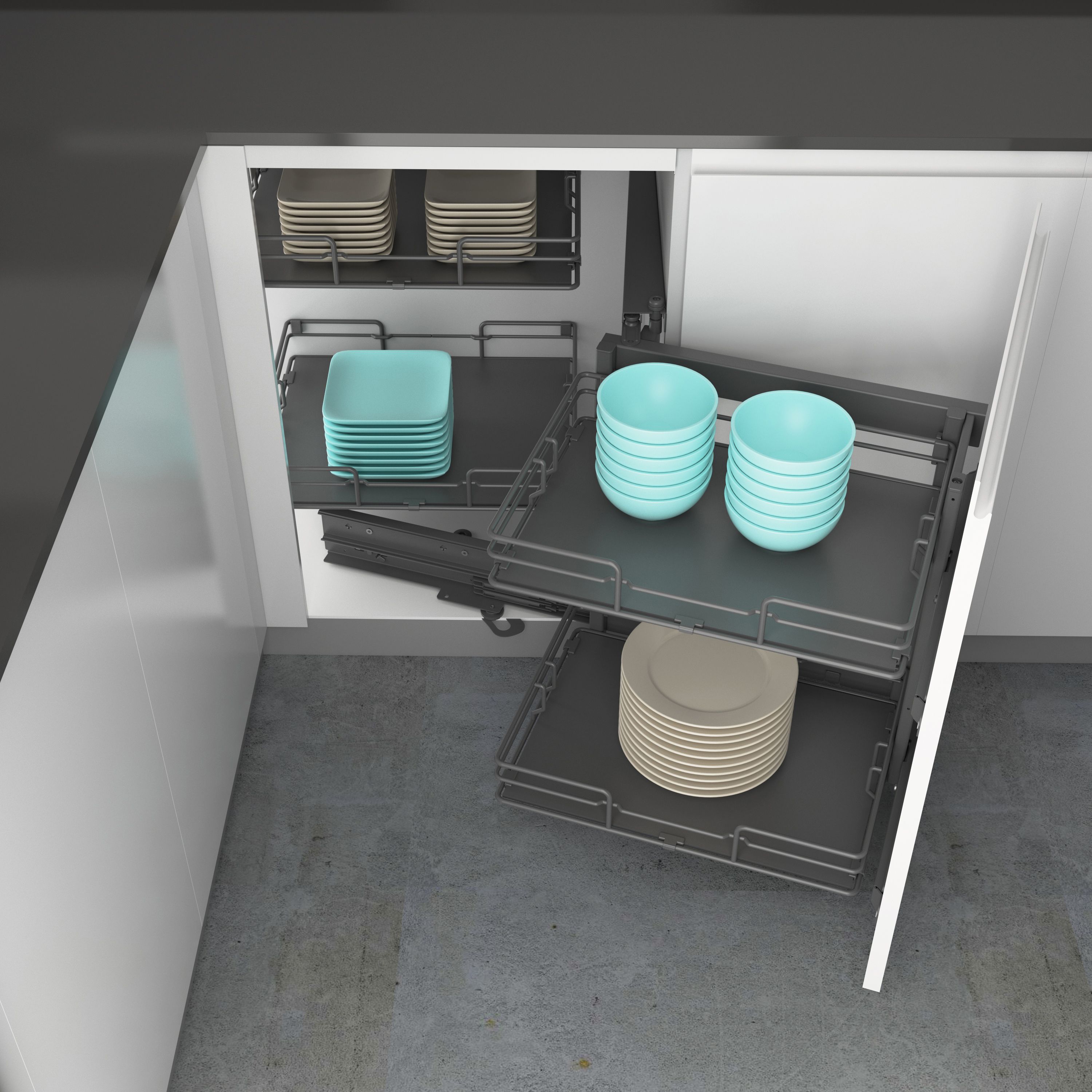 Corner cabinet pull out store