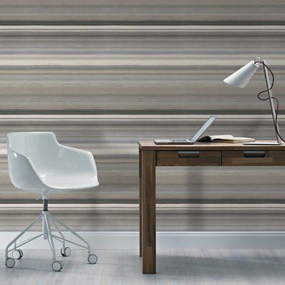 Grey Striped Wallpaper | DIY at B&Q