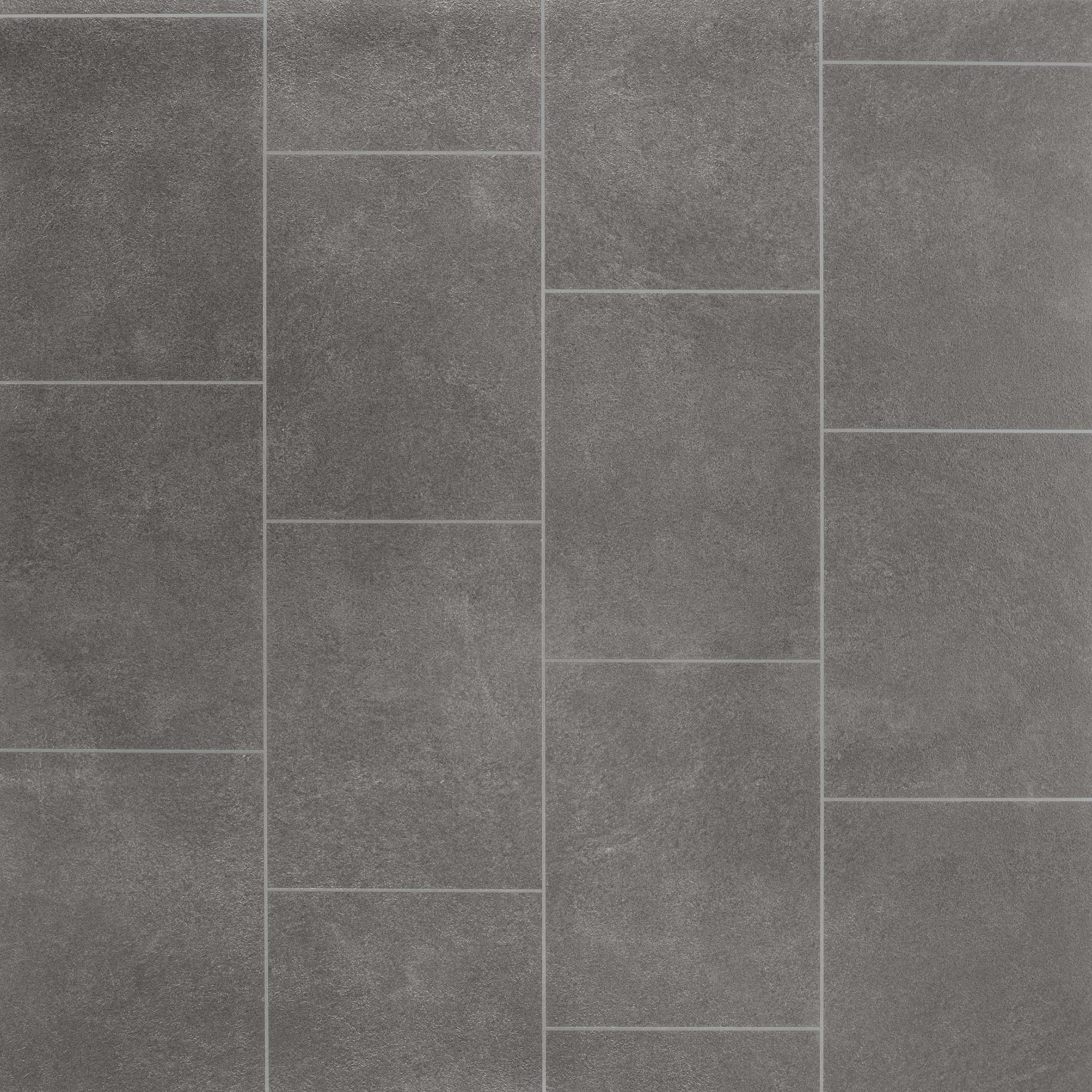 Grey Tile Slate effect Vinyl tile, of 1 | DIY at B&Q
