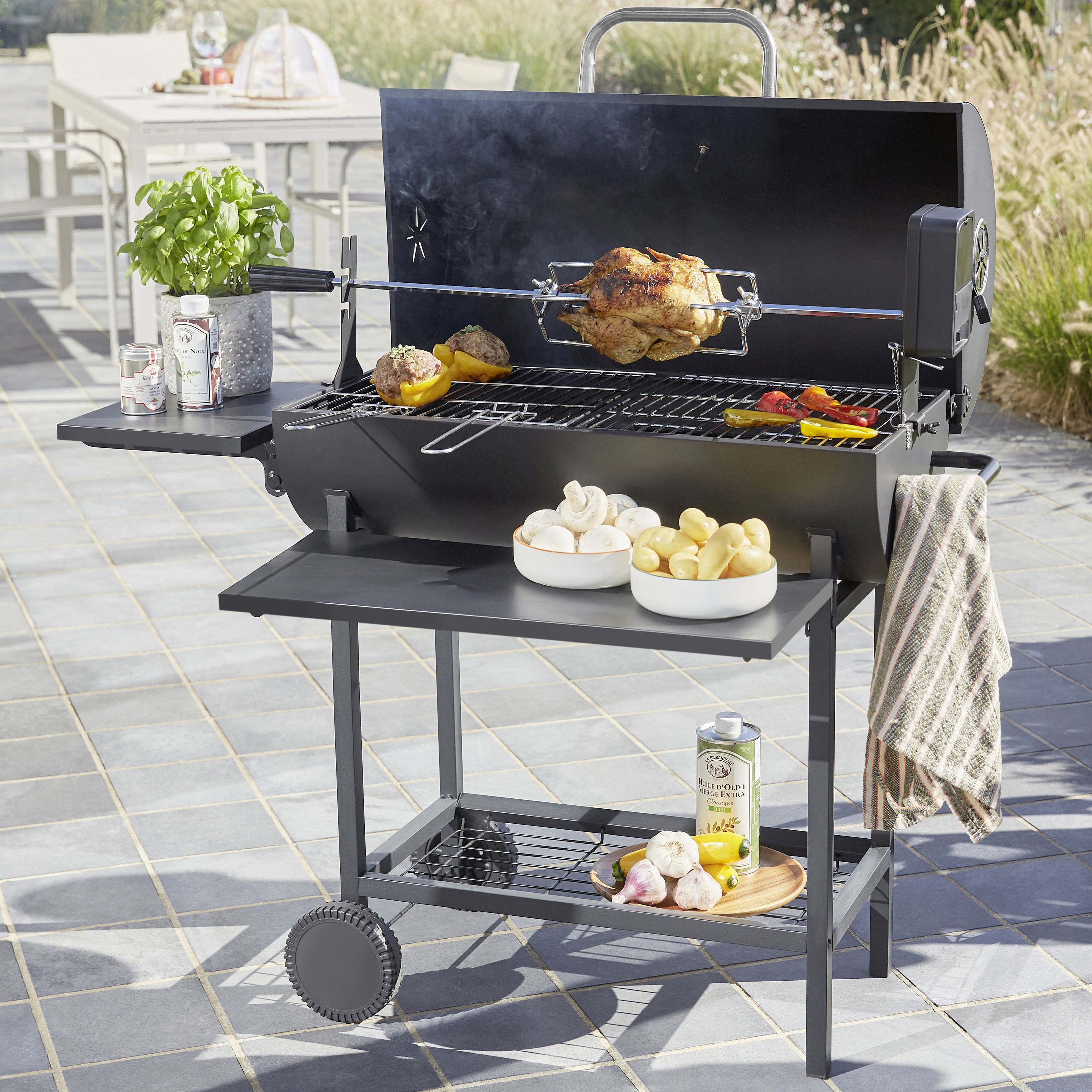 Griffin Black Charcoal rectangle BBQ