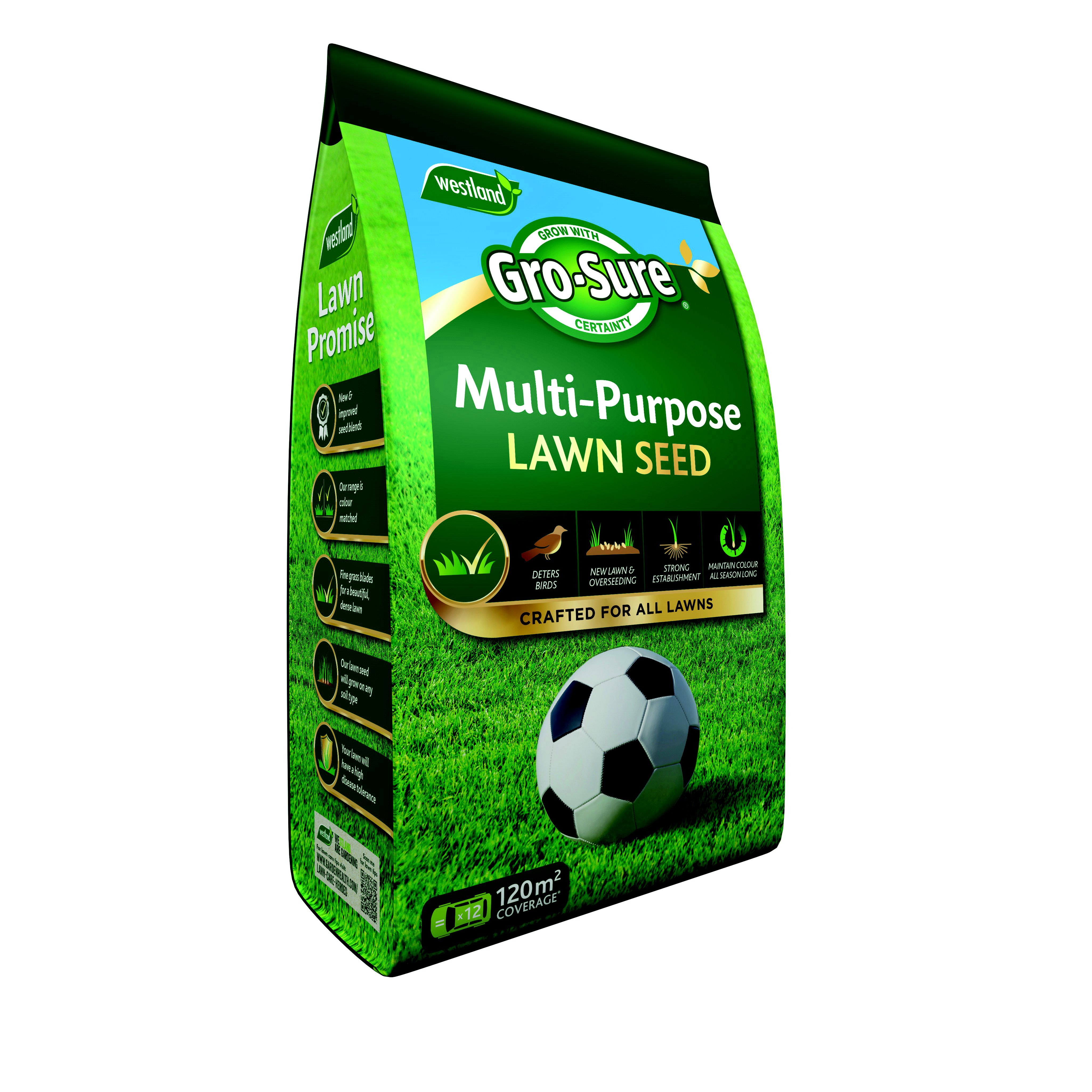 Gro-Sure Multi Purpose Granules & seeds Lawn seeds 120m²
