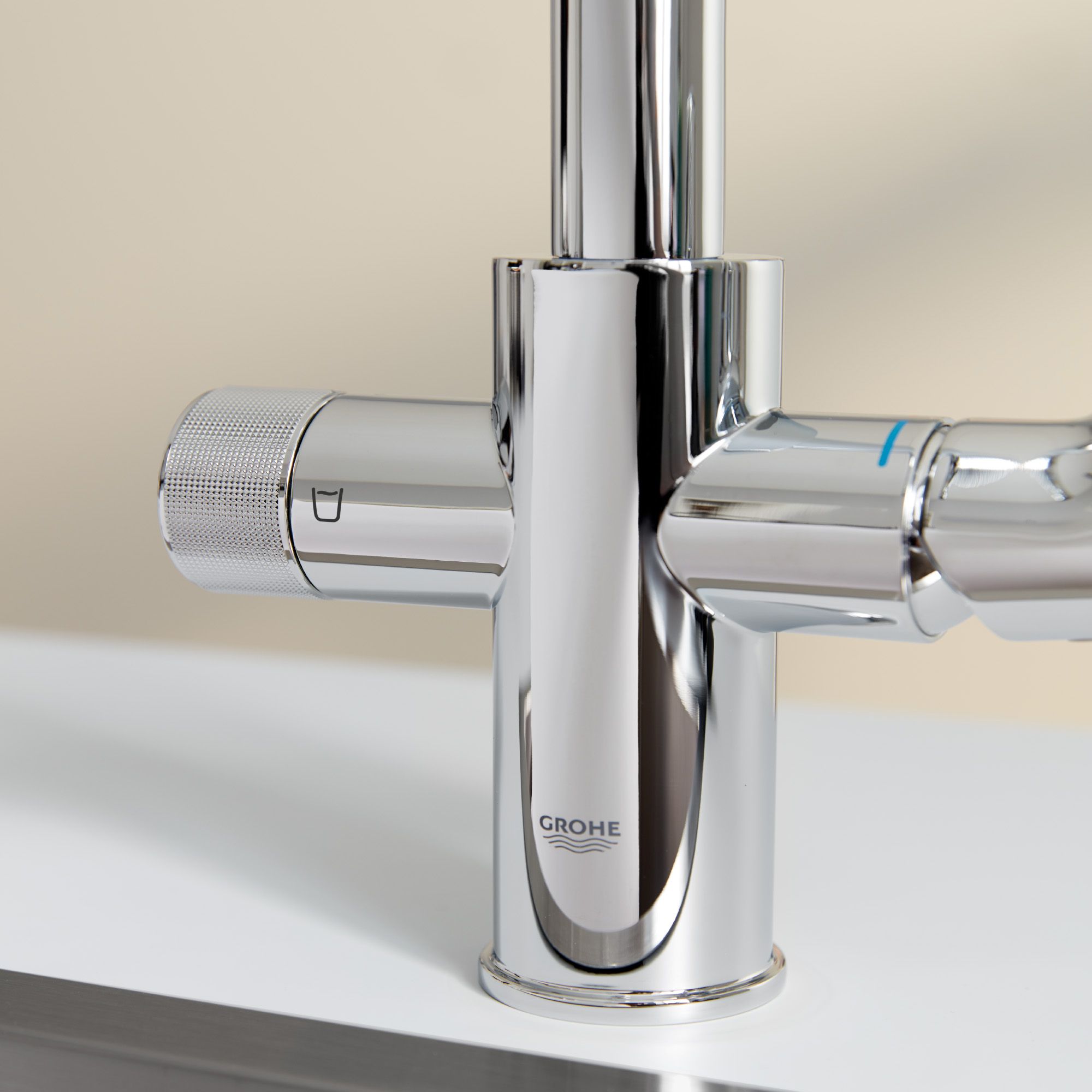 Grohe Blue Pure Minta Chrome-plated Kitchen Pull-out spray mono mixer Tap