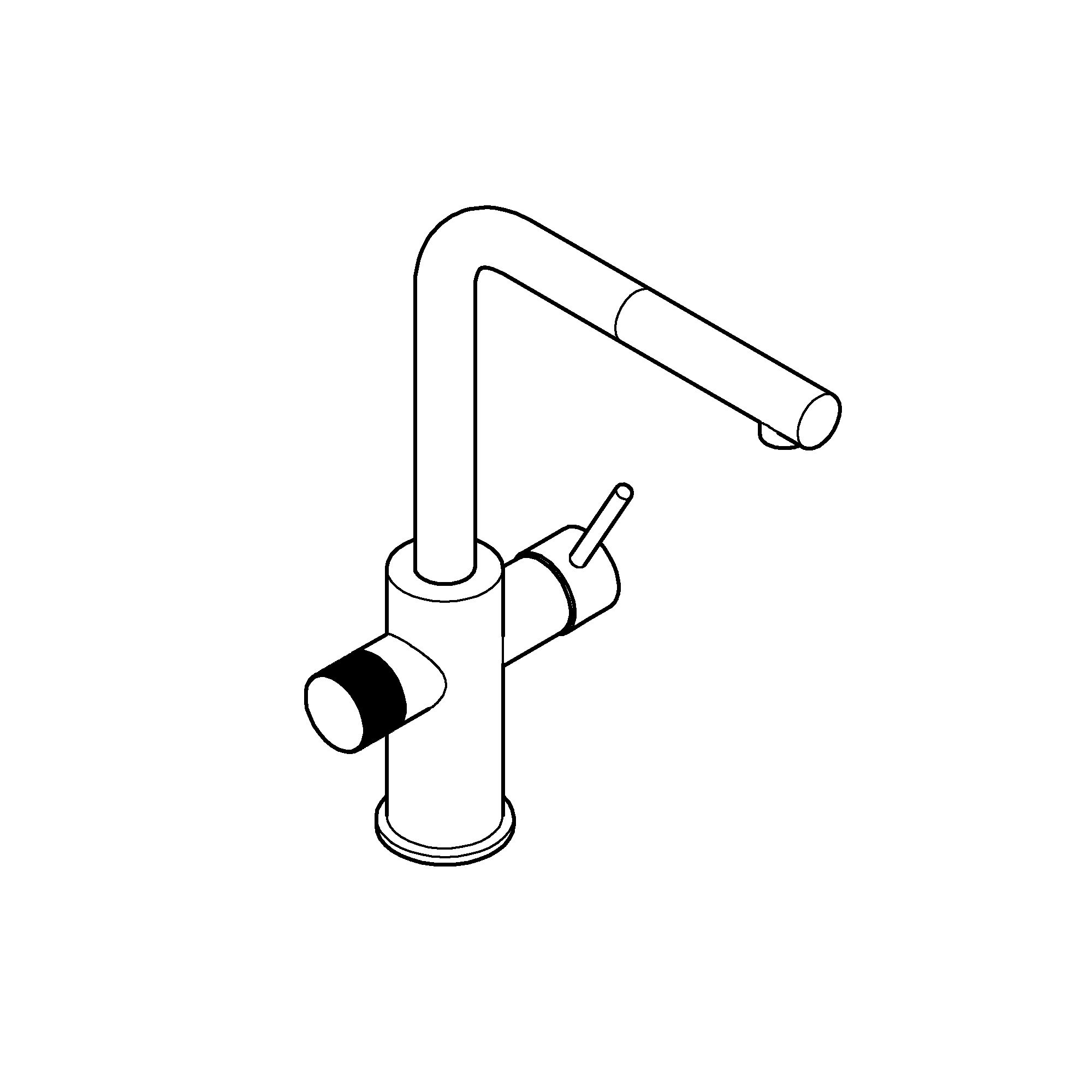 Grohe Blue Pure Minta Supersteel Stainless steel effect Pull-out Water ...