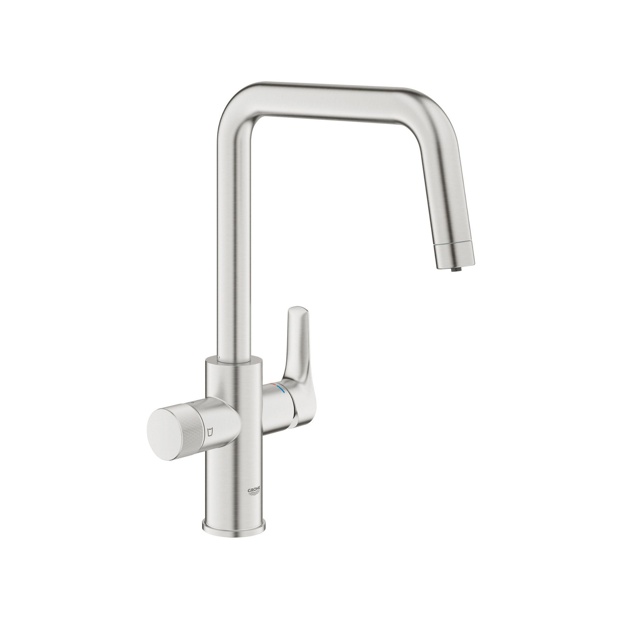 Grohe Blue Pure Minta Supersteel Stainless steel effect Water filter ...