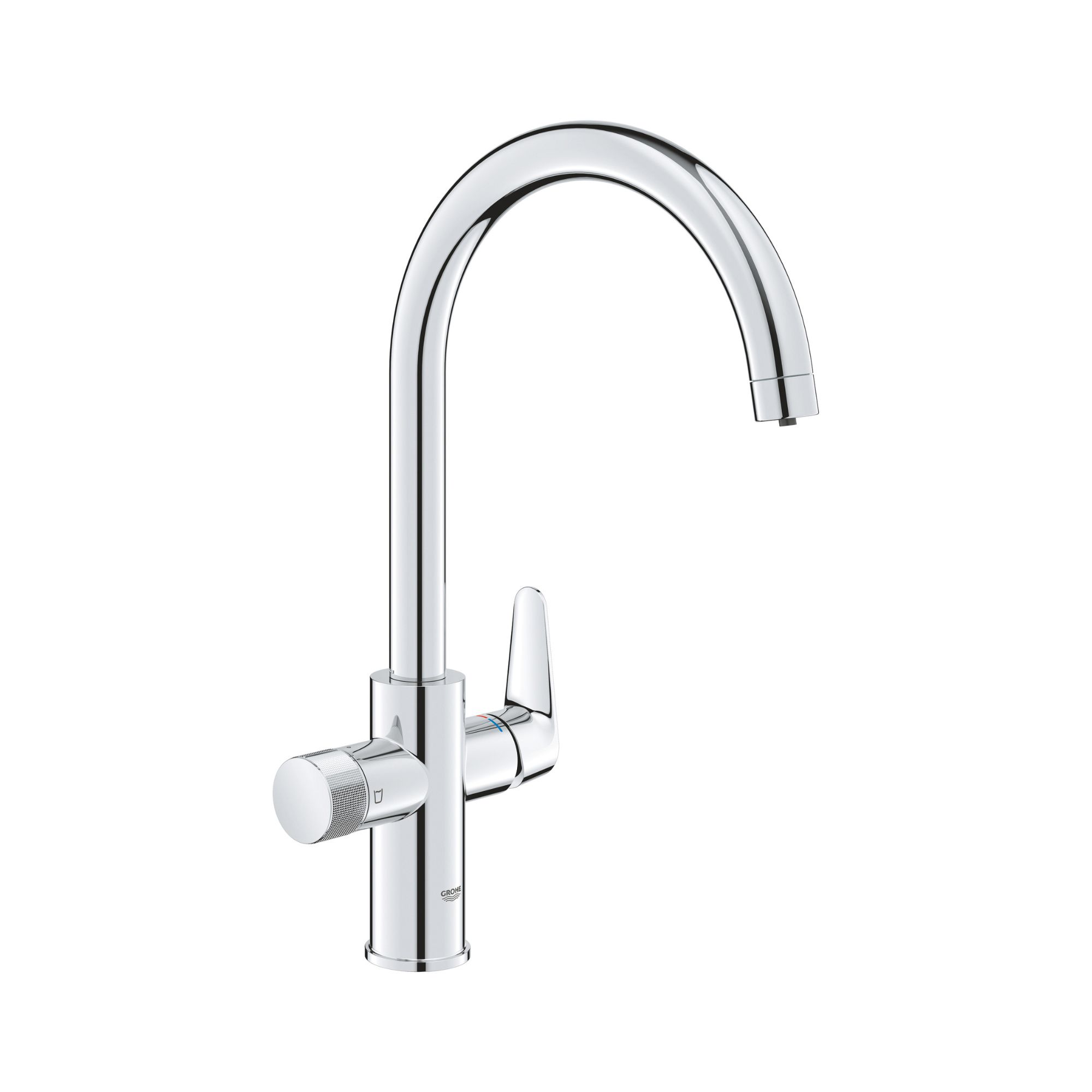 Grohe Blue Pure Startcurve Chrome effect Water filter mono mixer tap ...