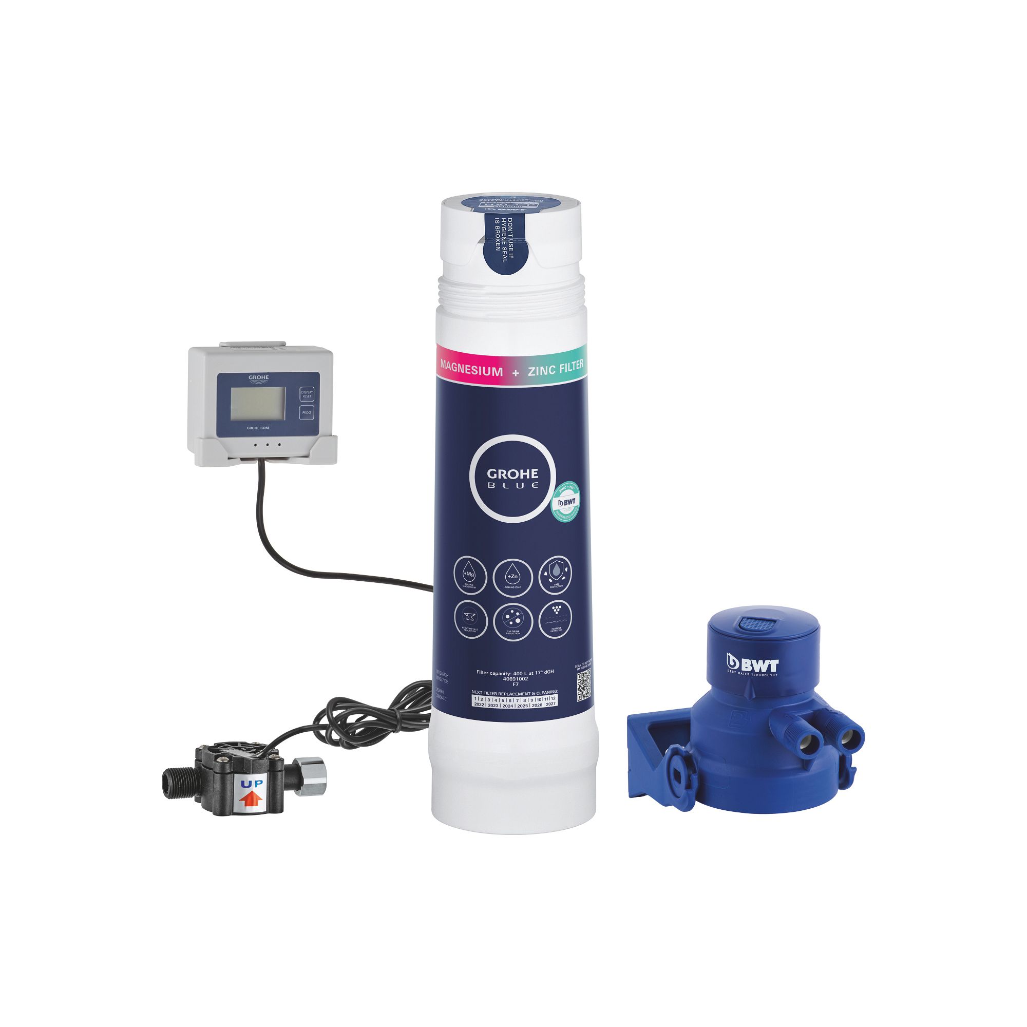 Grohe Blue Pure Startcurve Chrome effect Water filter mono mixer tap ...