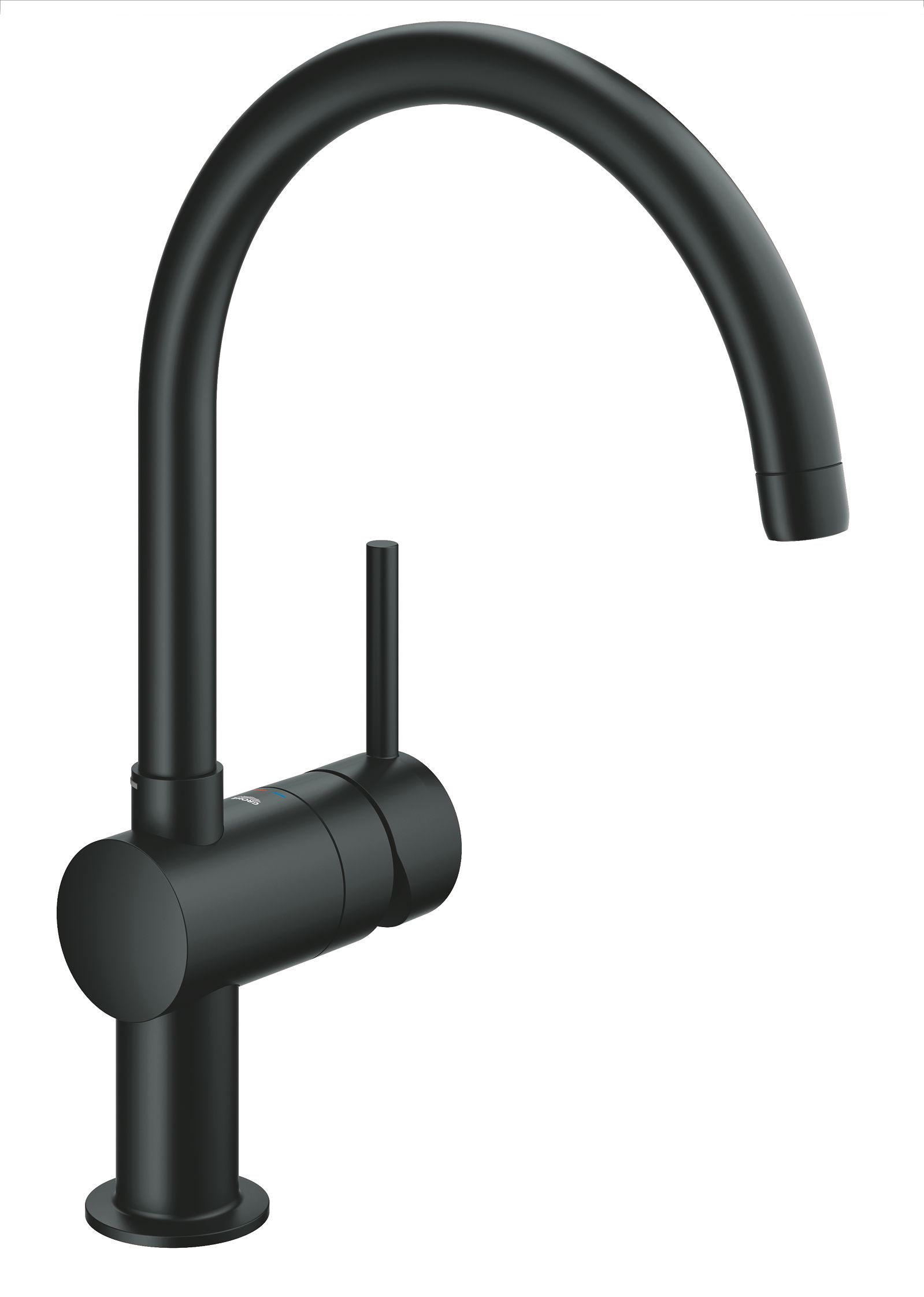 Grohe Minta Black Chrome-plated Kitchen Side lever Tap | DIY at B&Q