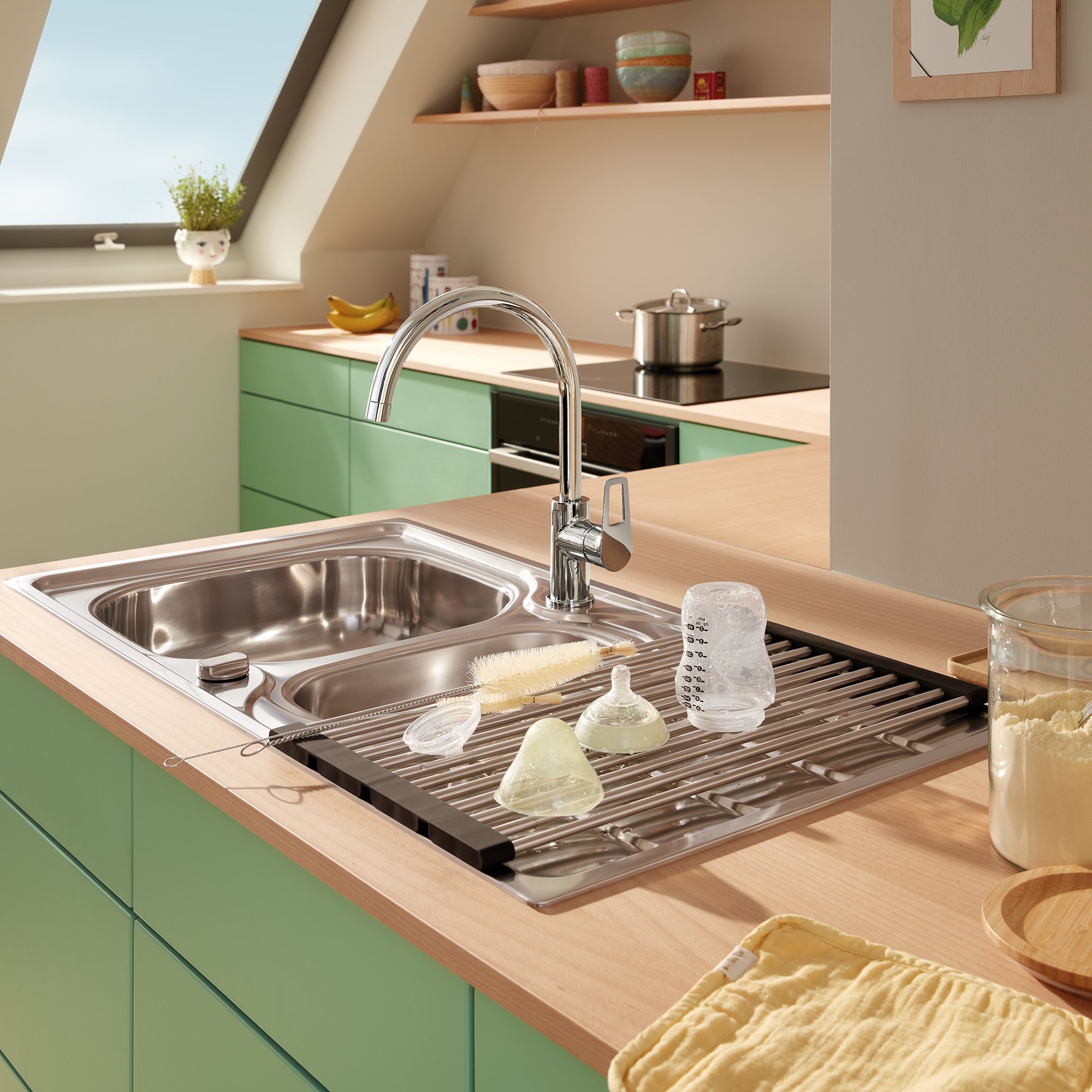 Grohe Start Cumbria Chrome-plated Kitchen Side lever Tap