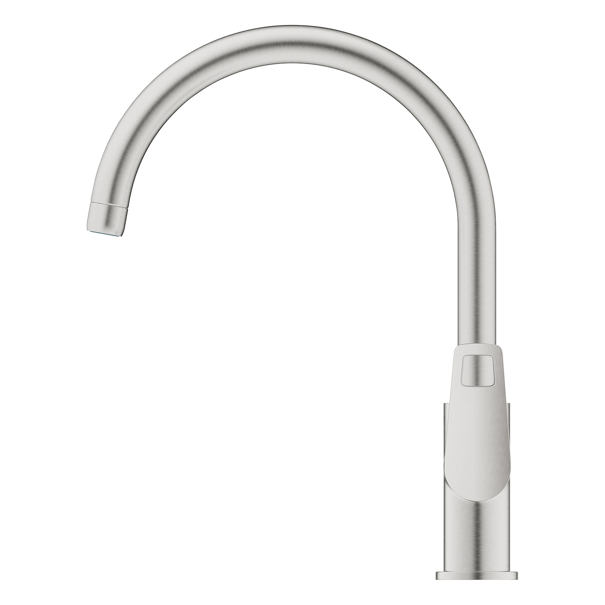 Grohe Start Cumbria Stainless steel effect Chrome-plated Kitchen Side ...