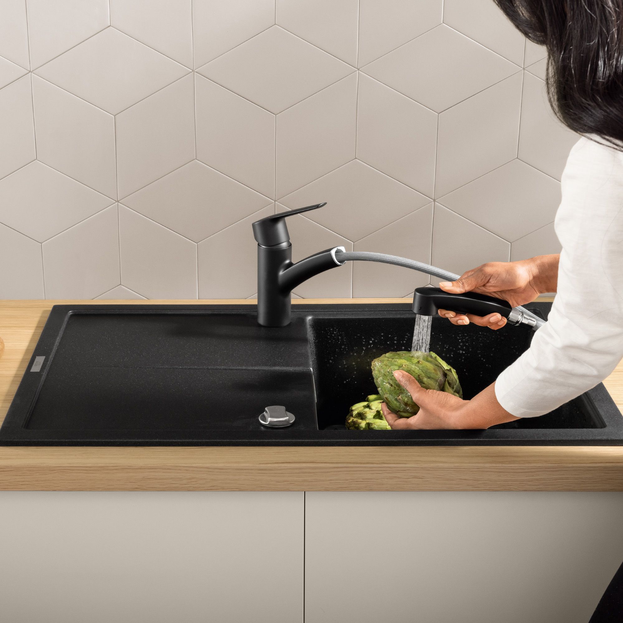 Grohe START SINGLE-LEVER SINK Matt black No effect Kitchen Monobloc ...