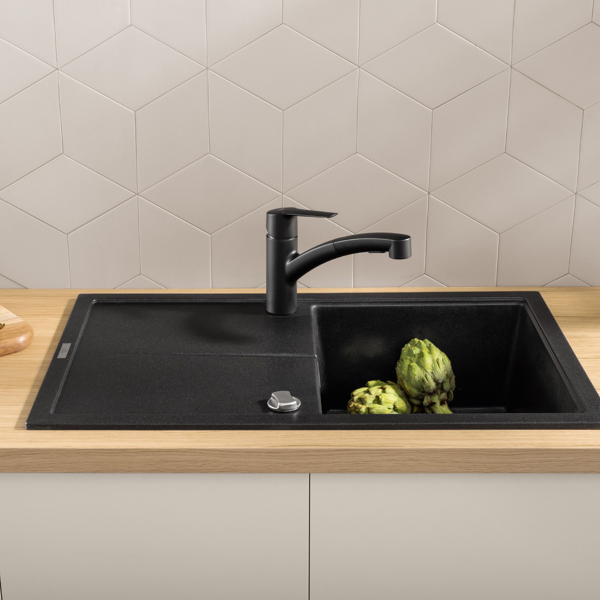 Grohe START SINGLE-LEVER SINK Matt black No effect Kitchen Monobloc ...