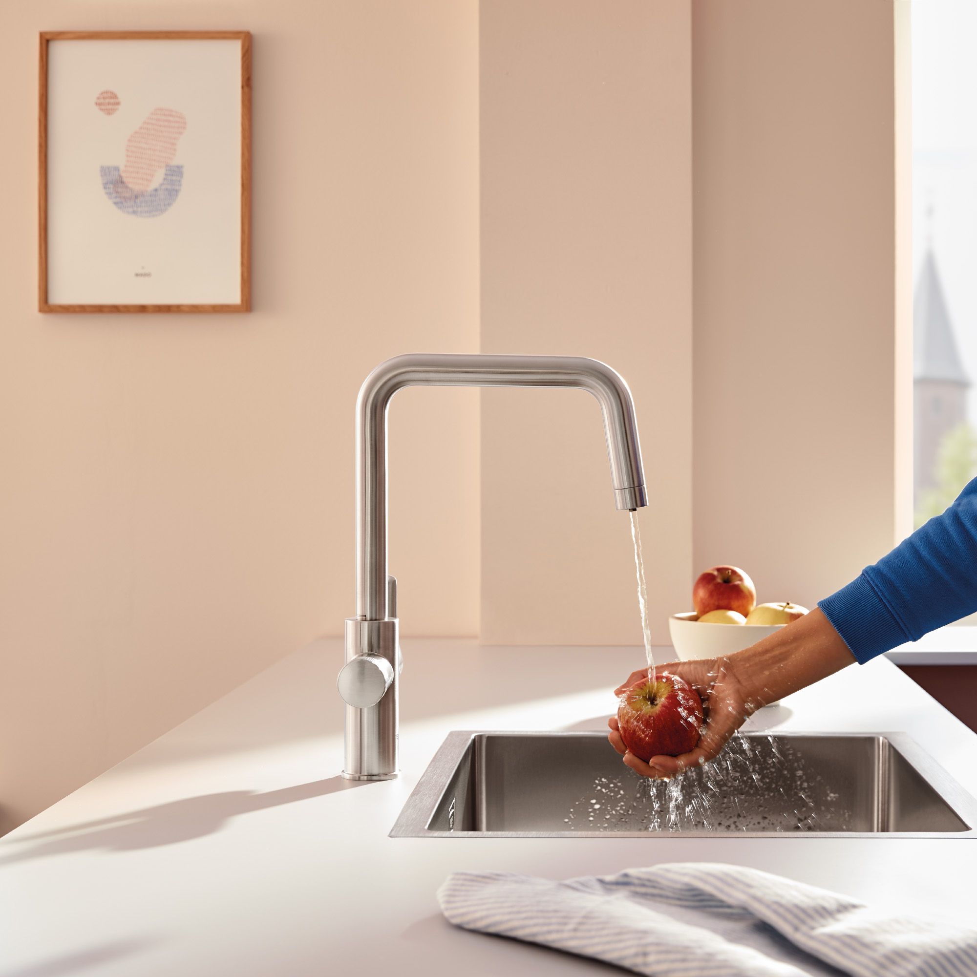 Grohe Supersteel Kitchen Monobloc mixer Tap