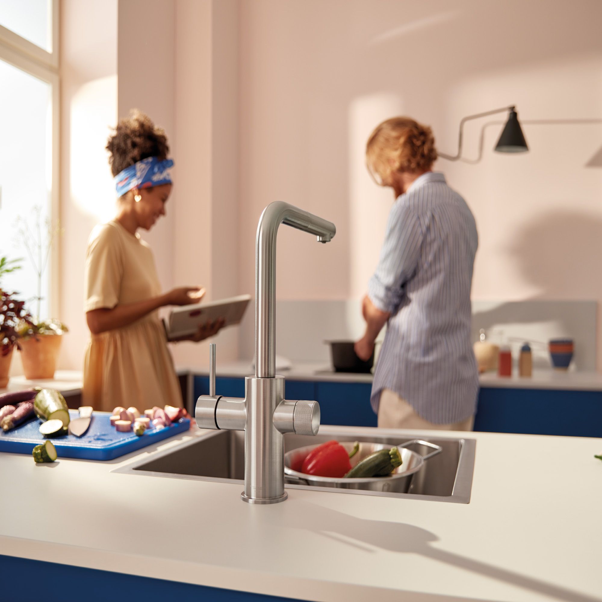 Grohe Supersteel Kitchen Monobloc mixer Tap