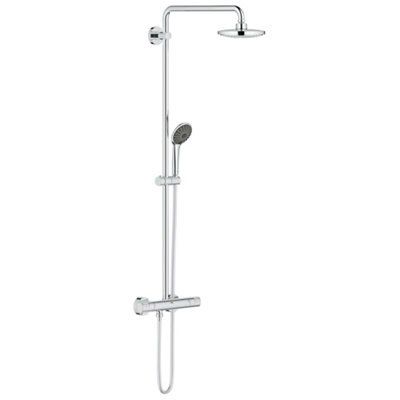 Grohe Vitalio Joy 3-spray pattern Chrome effect Shower riser rail kit ...