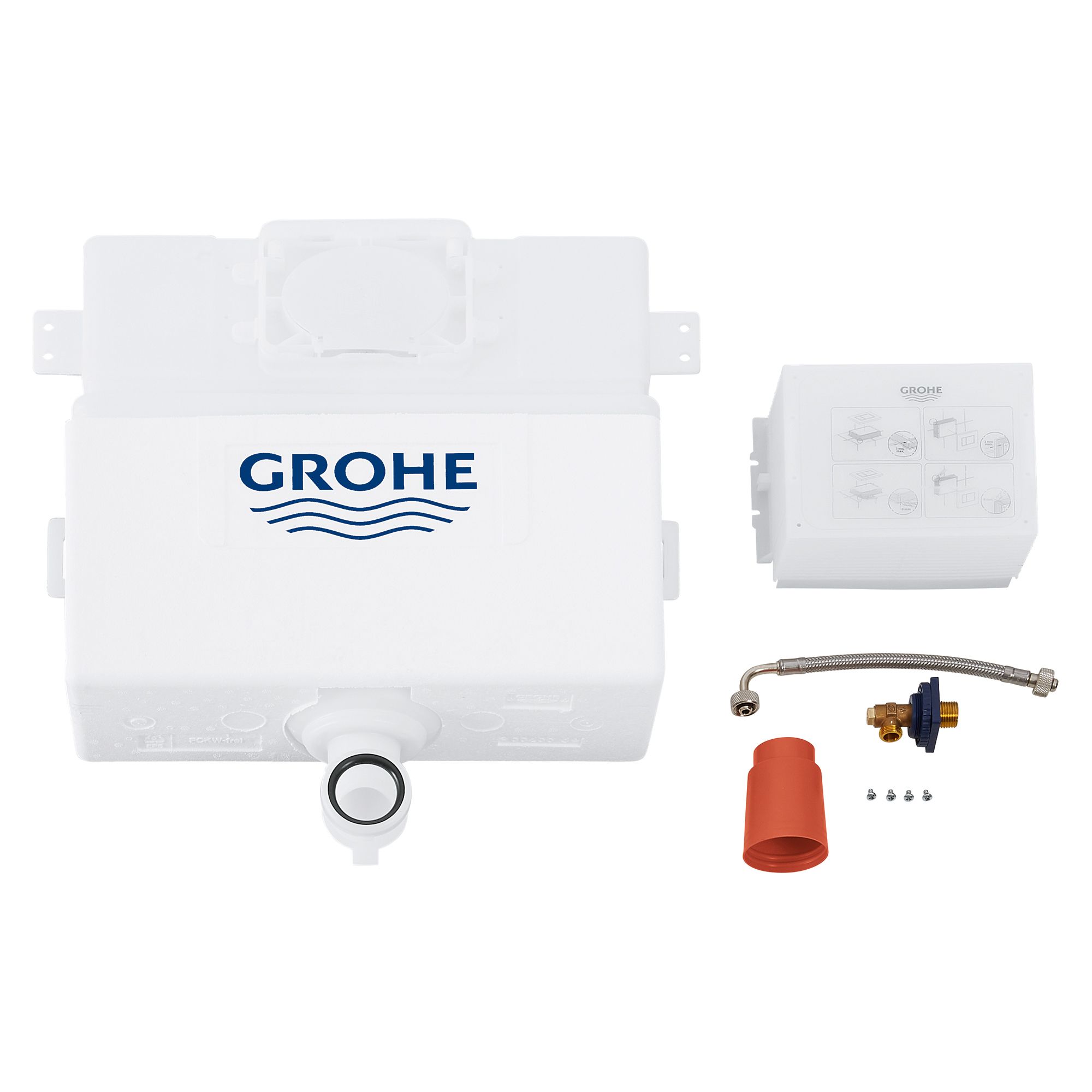 Grohe White Concealed Dual Cistern (H)455mm (W)41.5cm (D)14cm | DIY at B&Q