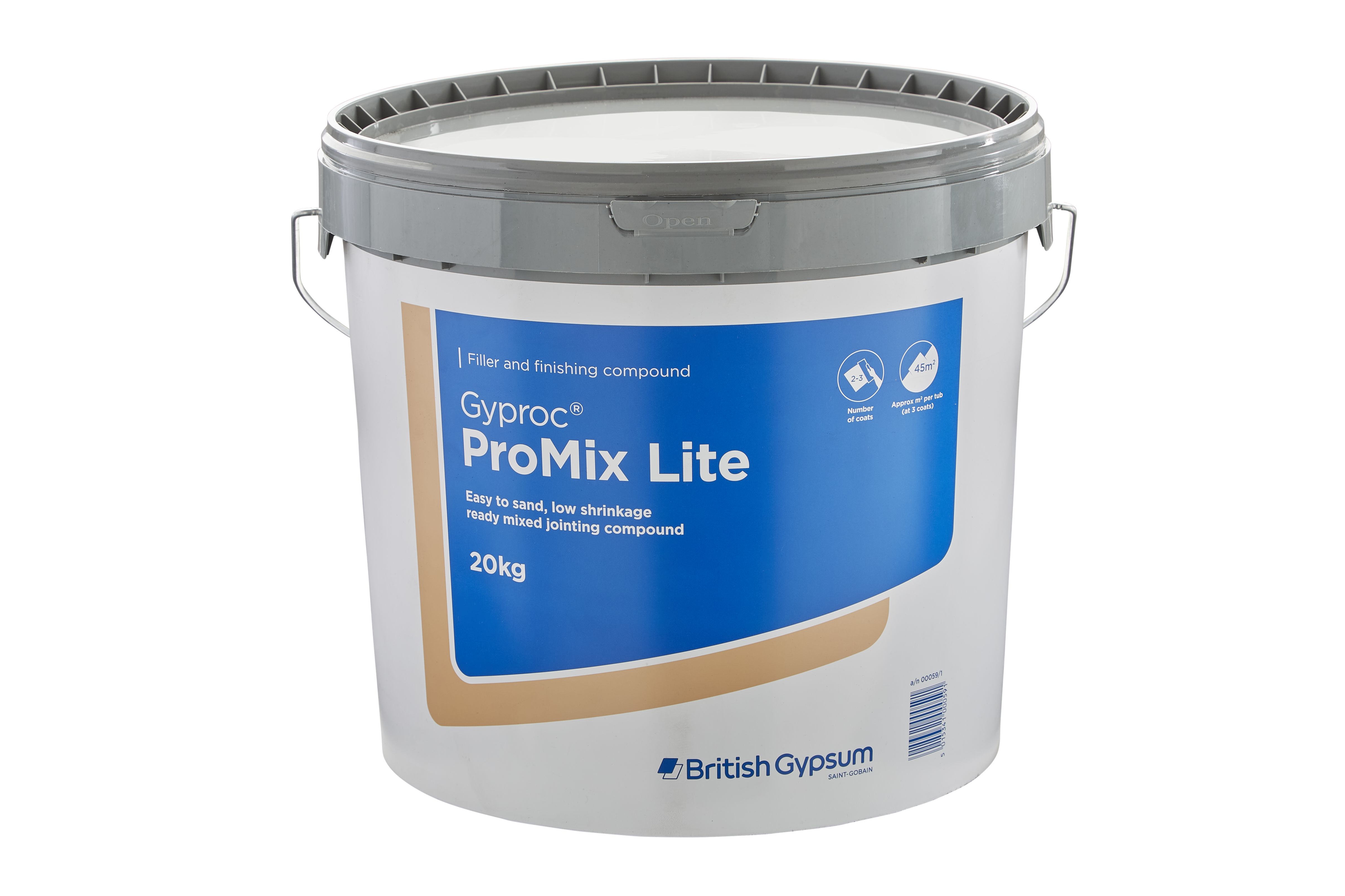 Gyproc Promix Lite Ready mixed Plasterboard Cream Jointing, filling ...