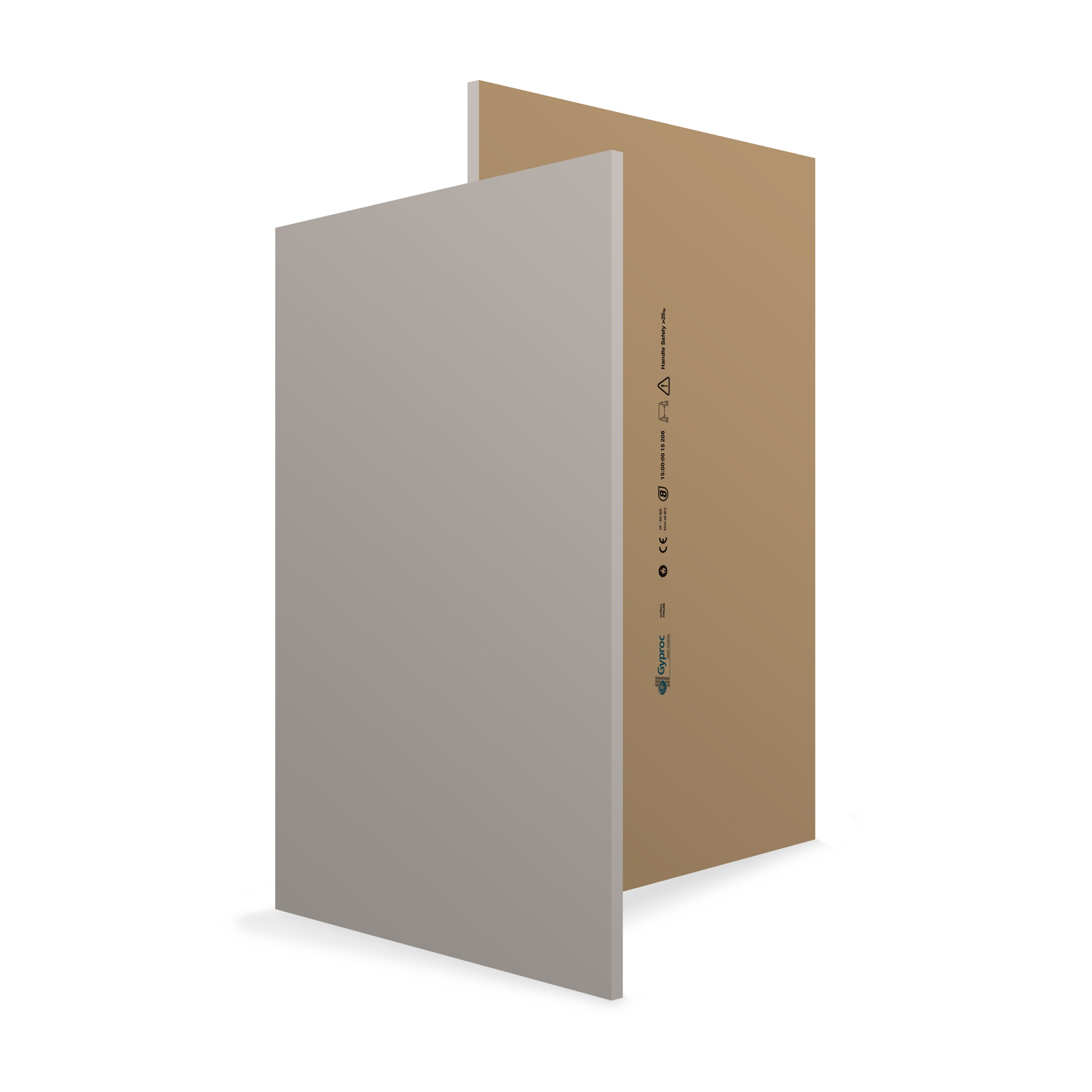 Gyproc Standard Tapered edge 12.5mm Wallboard, (L)2.44m (W)1.2m