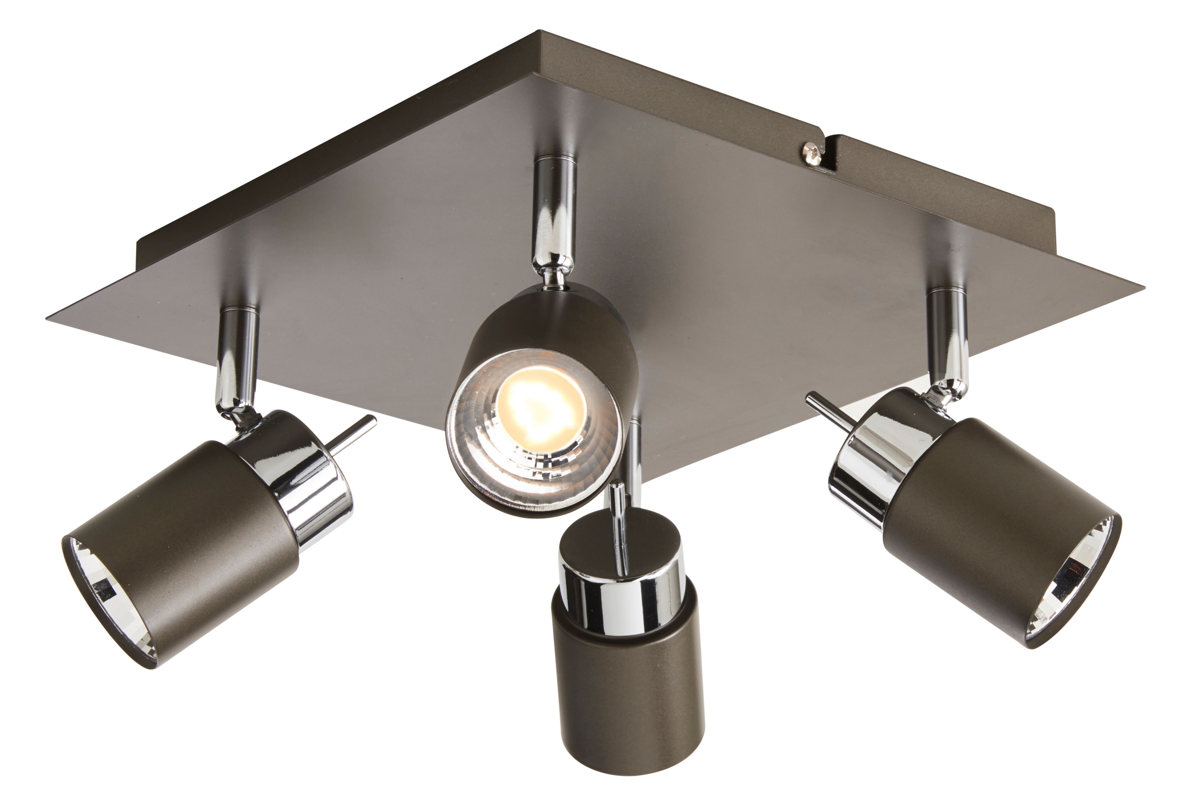 Hades Gloss Chrome effect 4 Light Spotlight