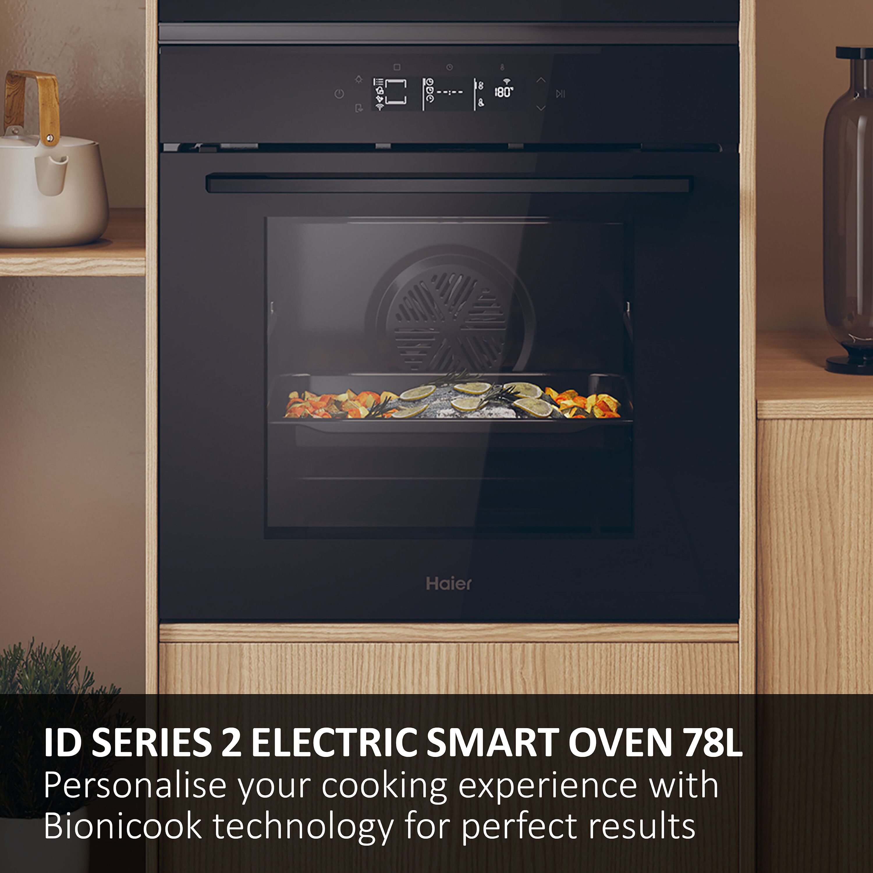 Haier H6 ID25G3YTB2 Built-in Pyrolytic Single electric multifunction ...