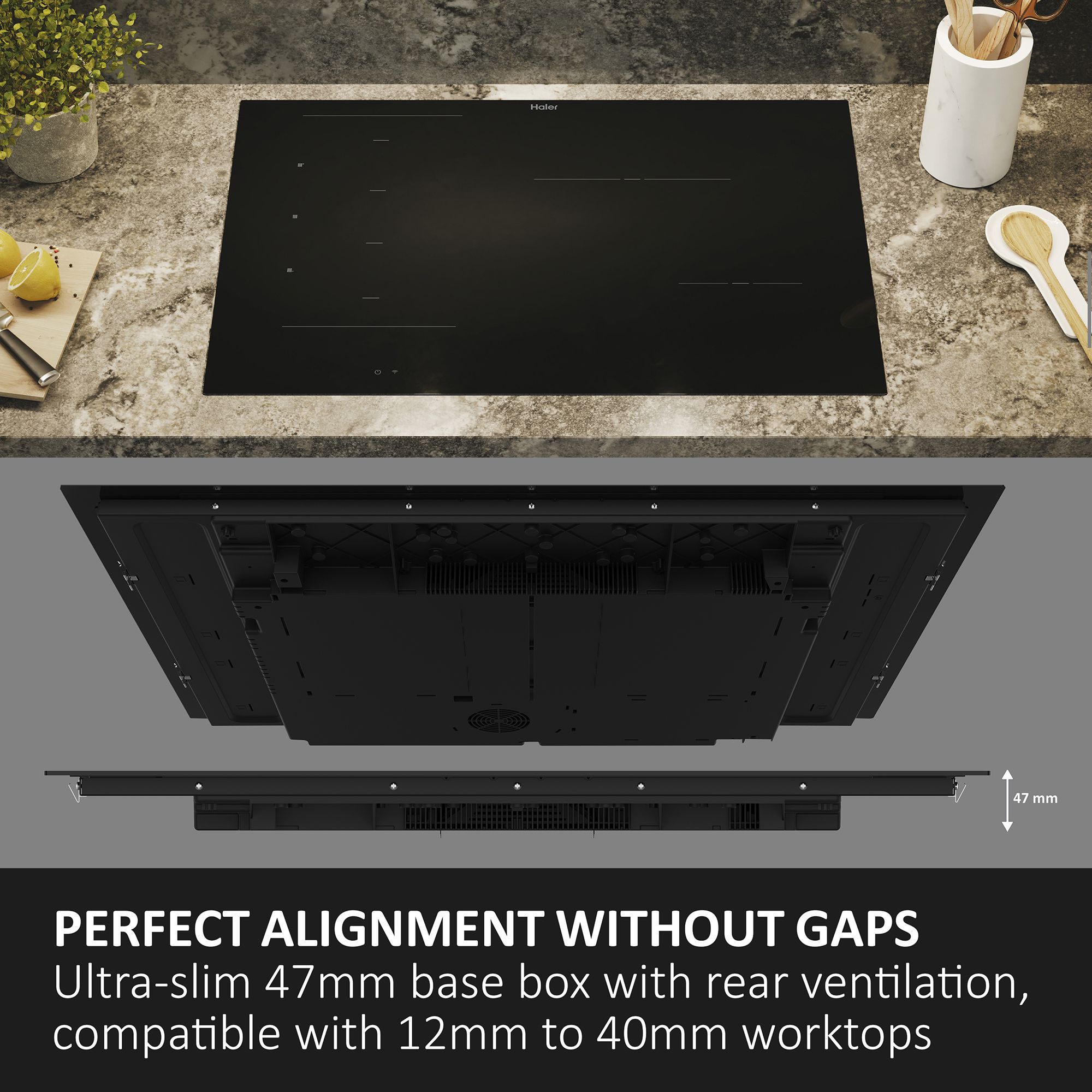 Haier HAMTB86IRCS 80cm Induction Hob - Black