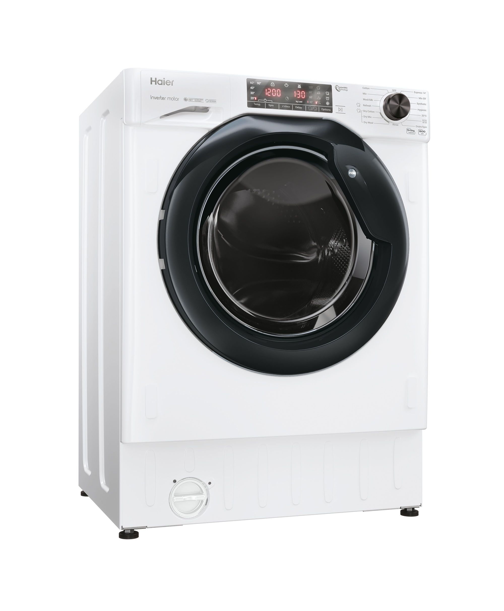 Haier HWDQ90B416FWB-UK 9kg/5kg Built-in Condenser Washer dryer - White
