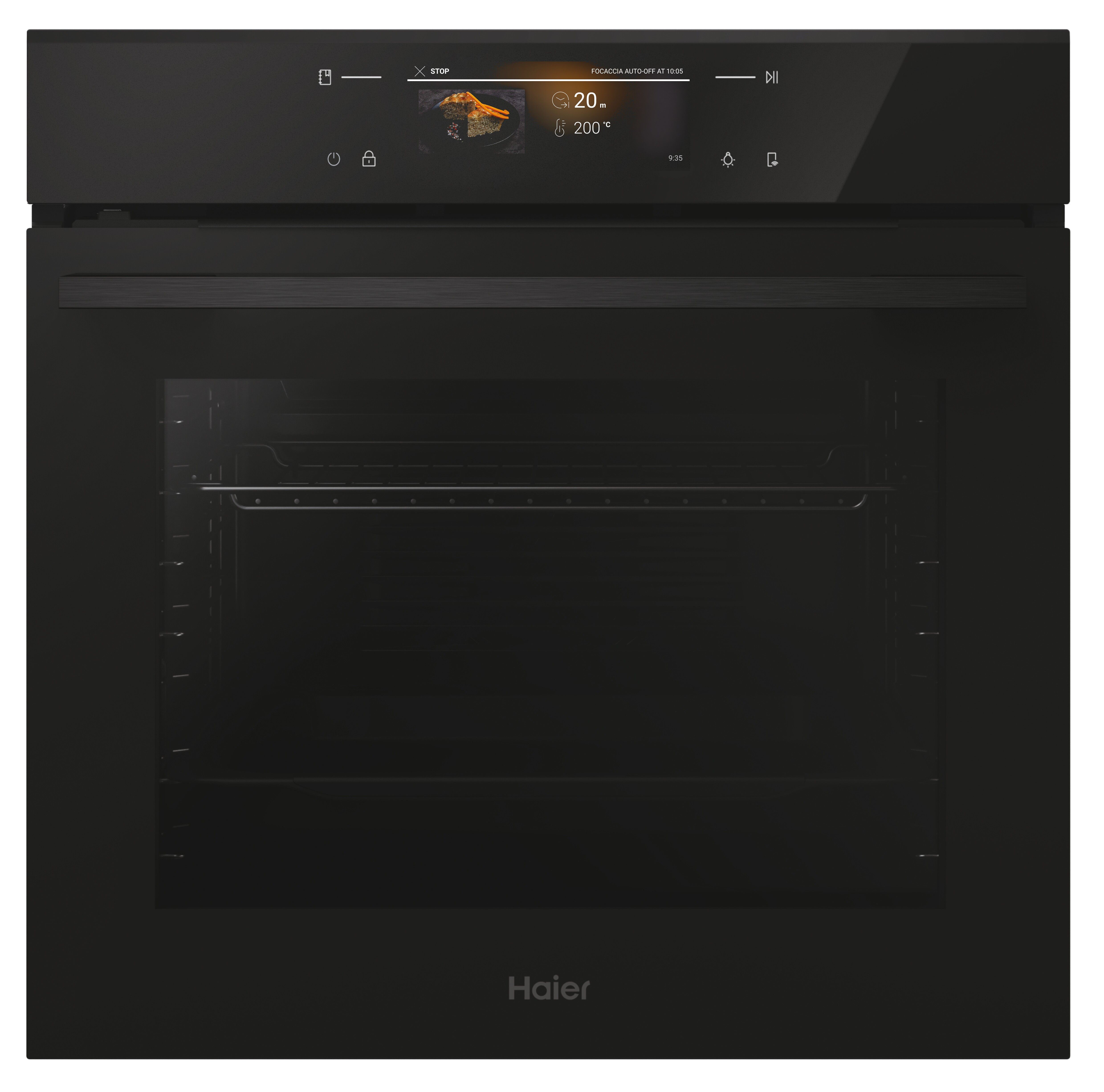 Haier Series 4 H6 ID46C3YTB1 Built-in Single Electric Oven - Gloss black