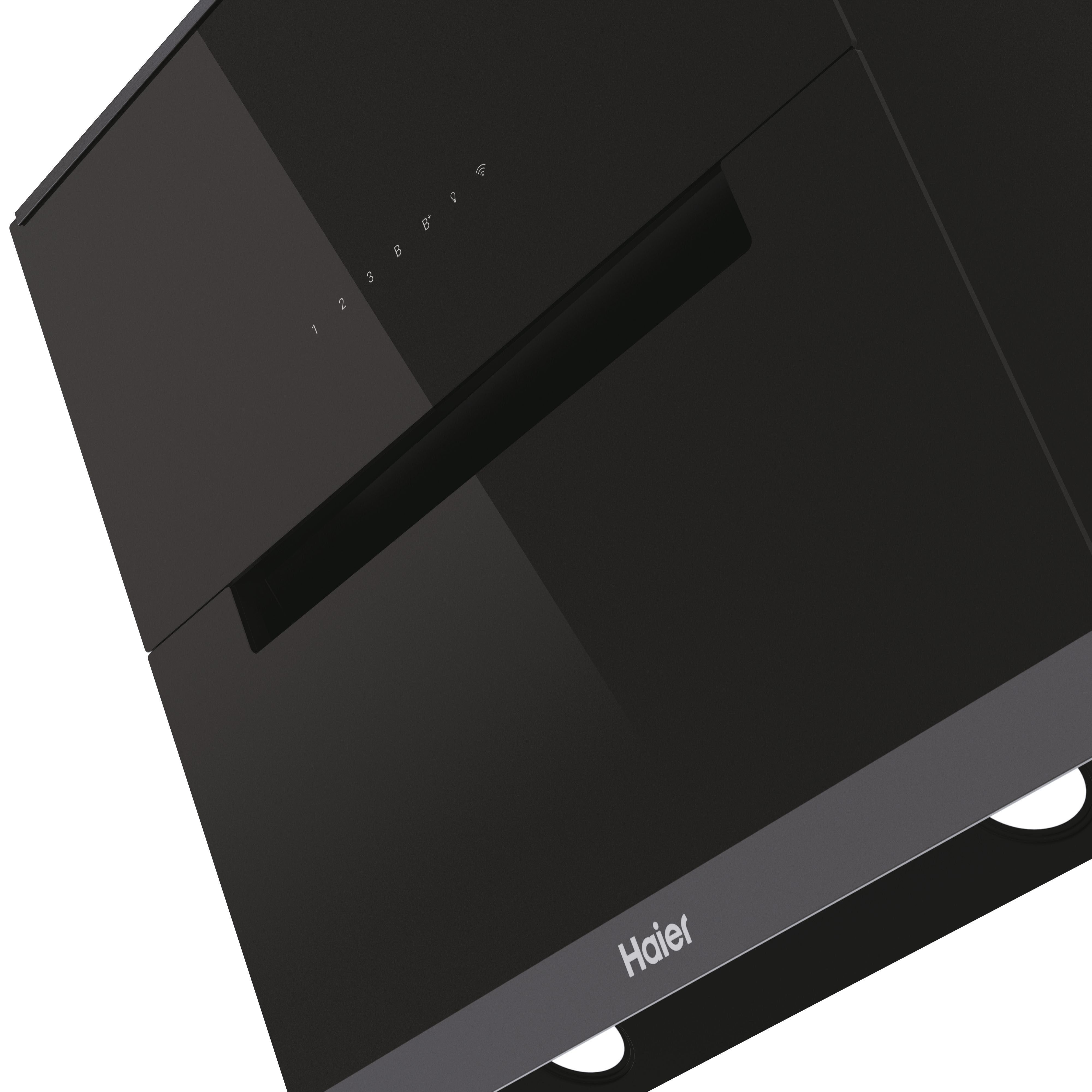 Haier Series 6 HADG6DS46BWIFI Tempered glass Chimney Cooker hood (W ...