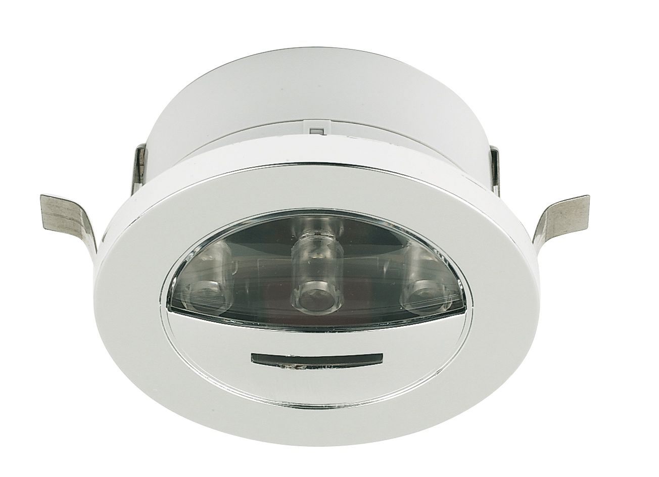 Halolite Polished Chrome effect Mains-powered LED Cabinet light