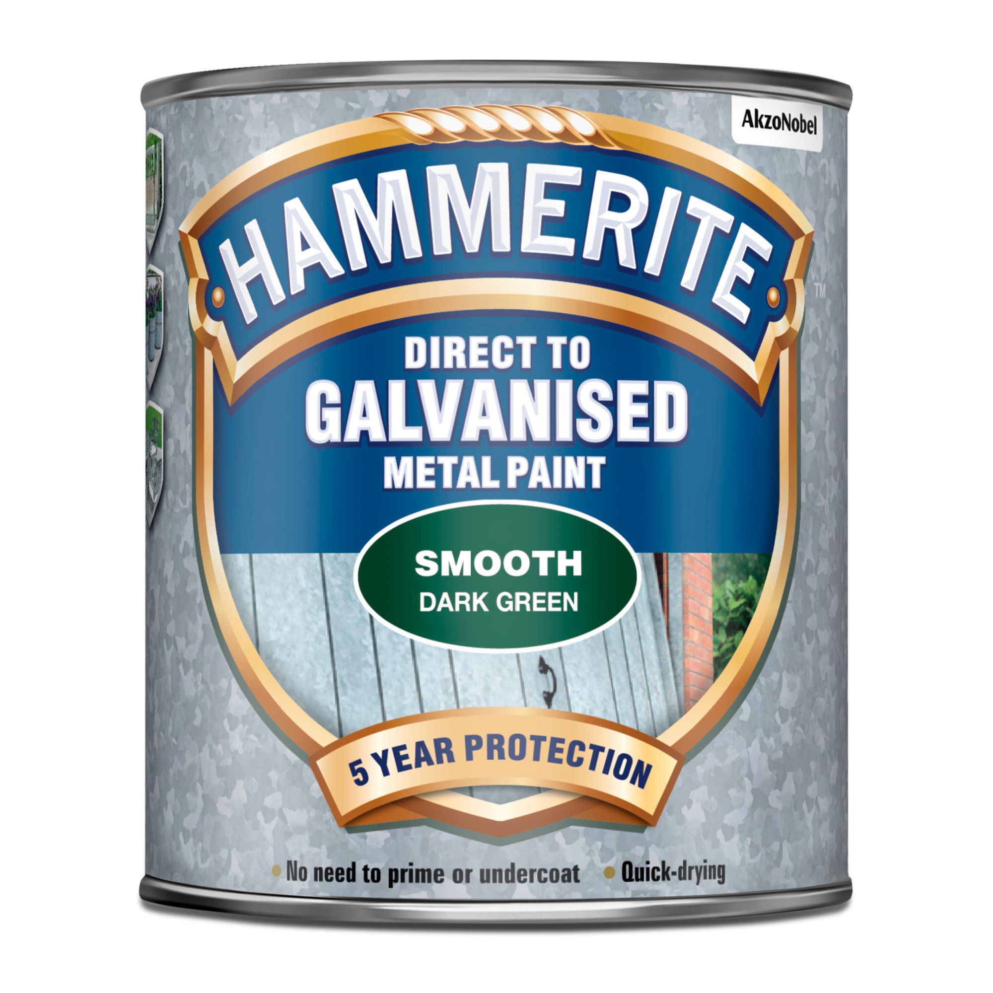 Hammerite Dark green Gloss Metal paint, 750ml | DIY at B&Q