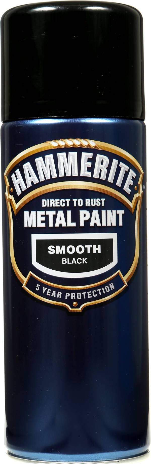 Hammerite Smoothrite Black Gloss Protector Spray paint, 400ml