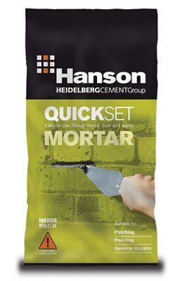 HANSON QUICK SET MORTAR HANDI PACK | DIY at B&Q