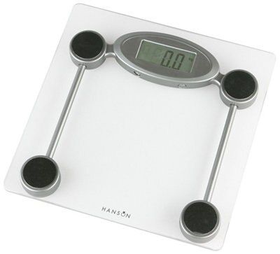 Hanson Silver Electronic Bathroom scales at B&Q