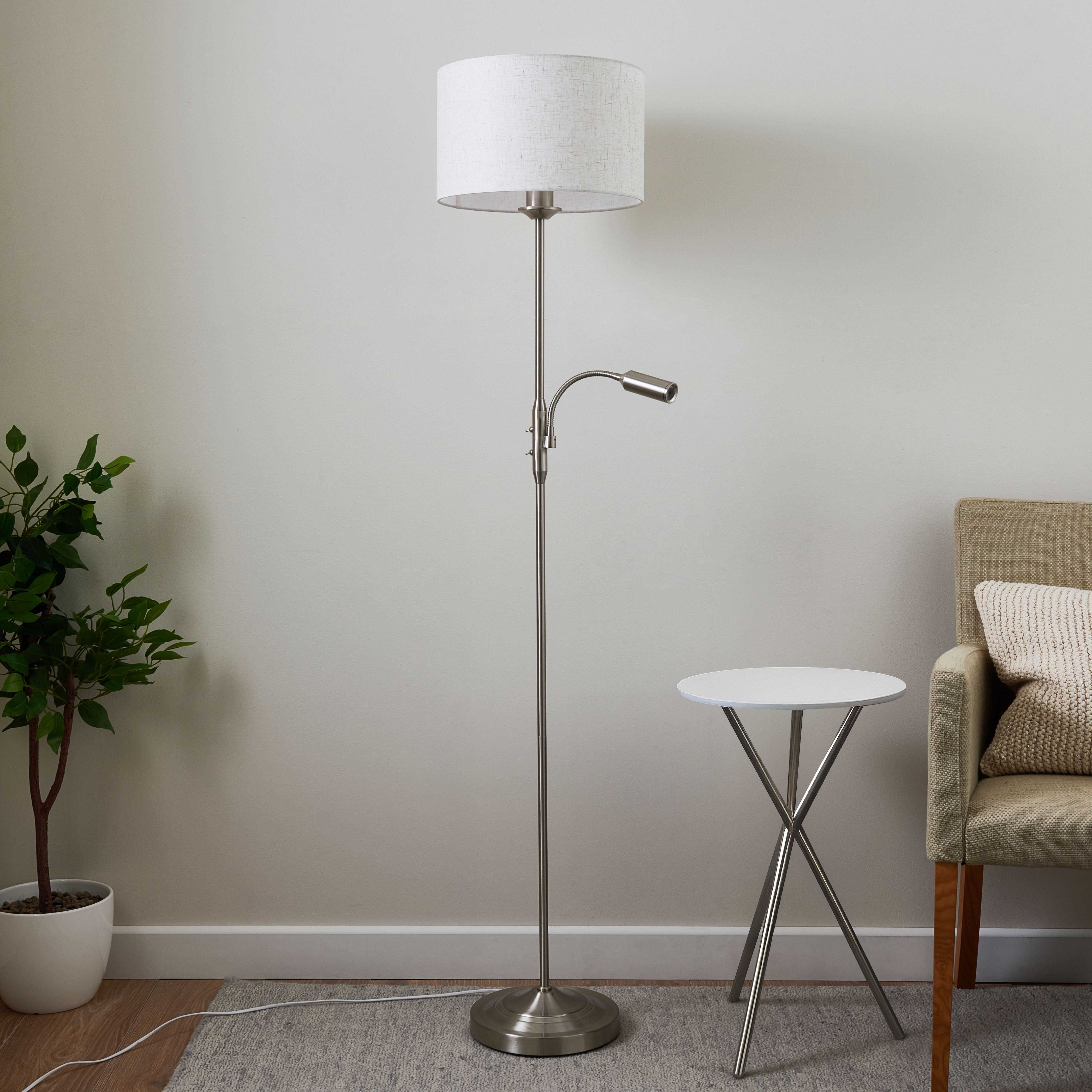Harbour Studio Ayrshire Natural Nickel effect 2 Lights Mother & child ...