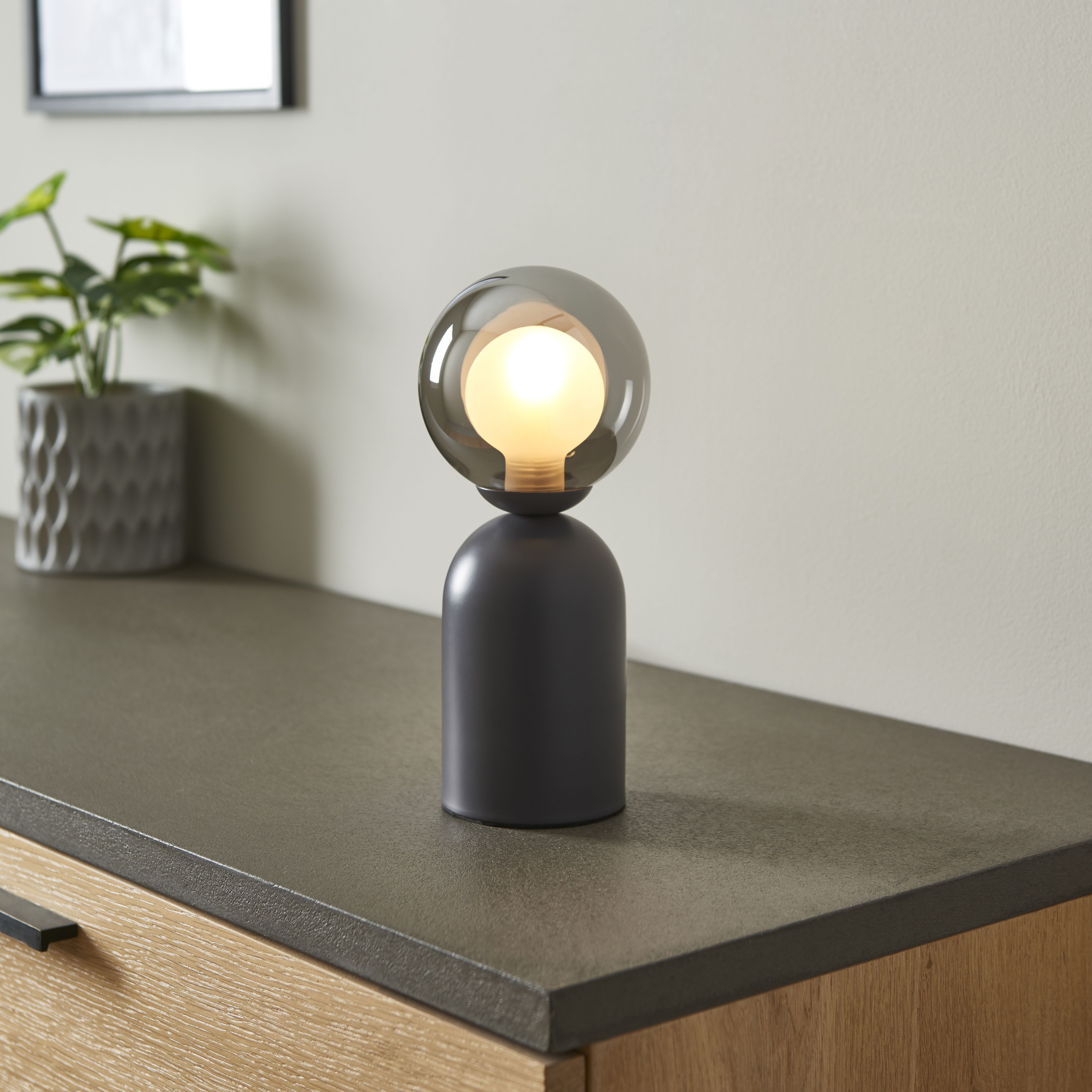 Harbour Studio Cole Black Table lamp | DIY at B&Q