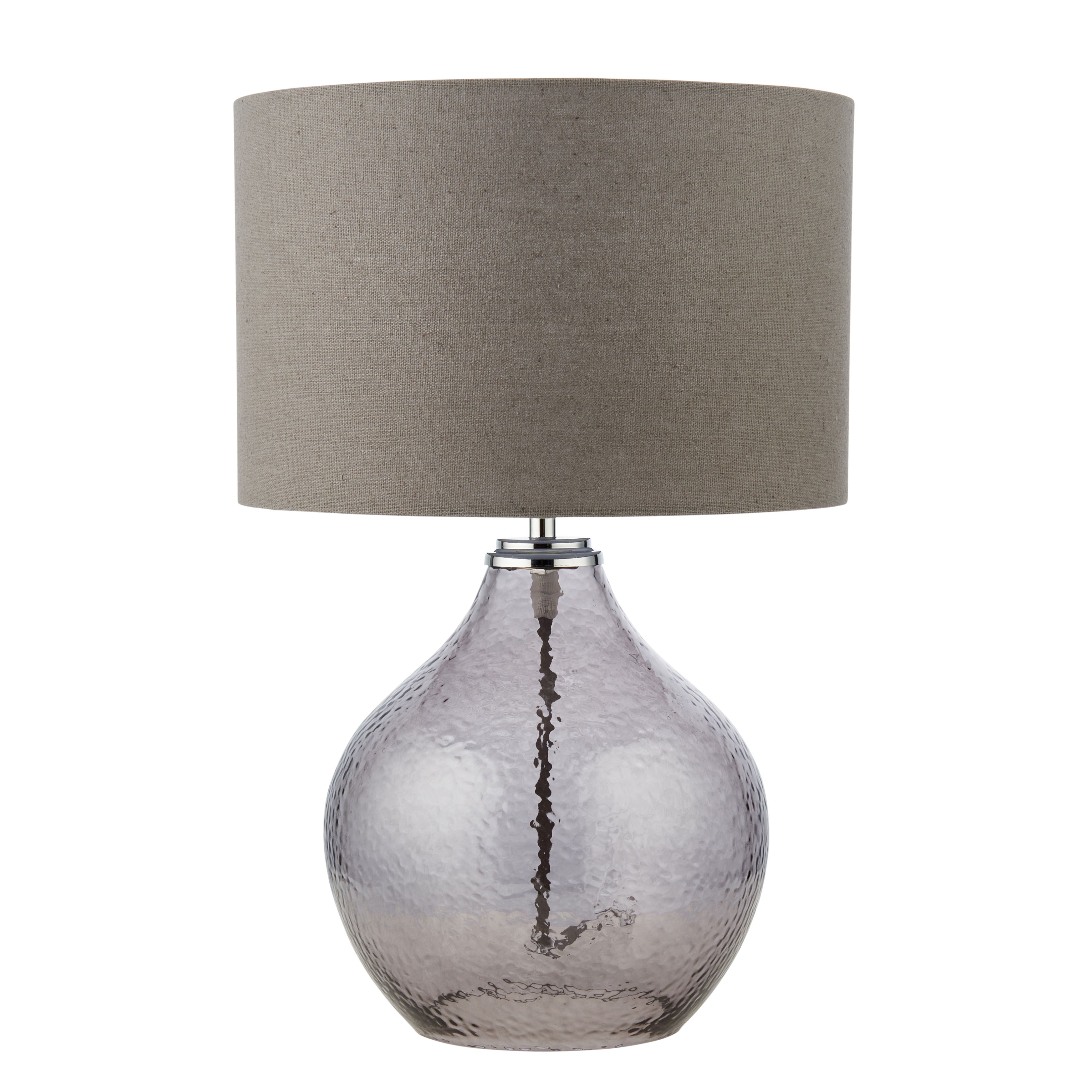 Harbour Studio Emre Hammered Teardrop Grey Table lamp