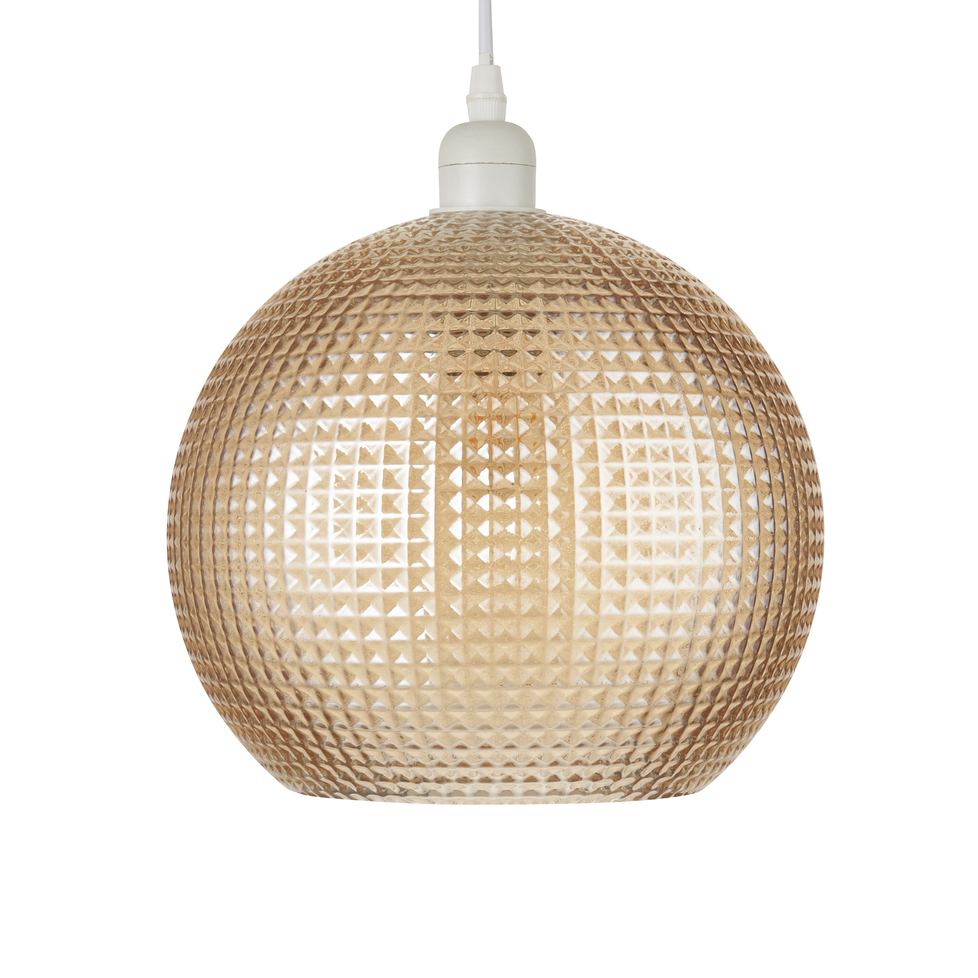Harbour Studio Hemsby Champagne Textured Round Light shade (D)25cm