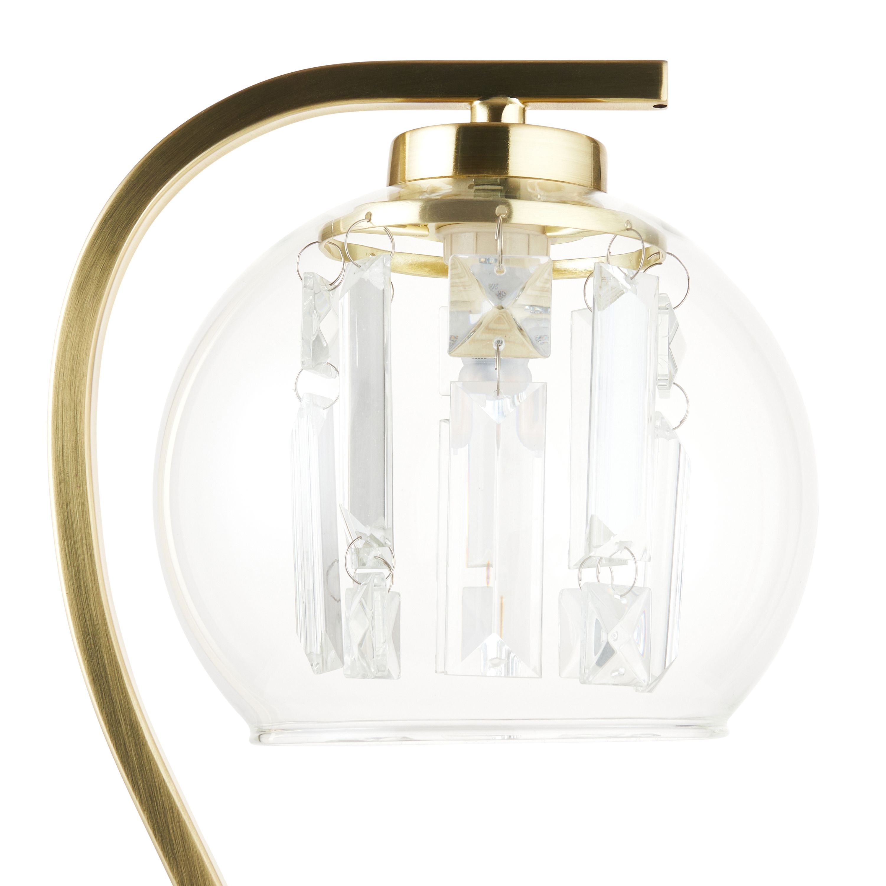 Harbour Studio Mallorie Satin Gold effect Table lamp