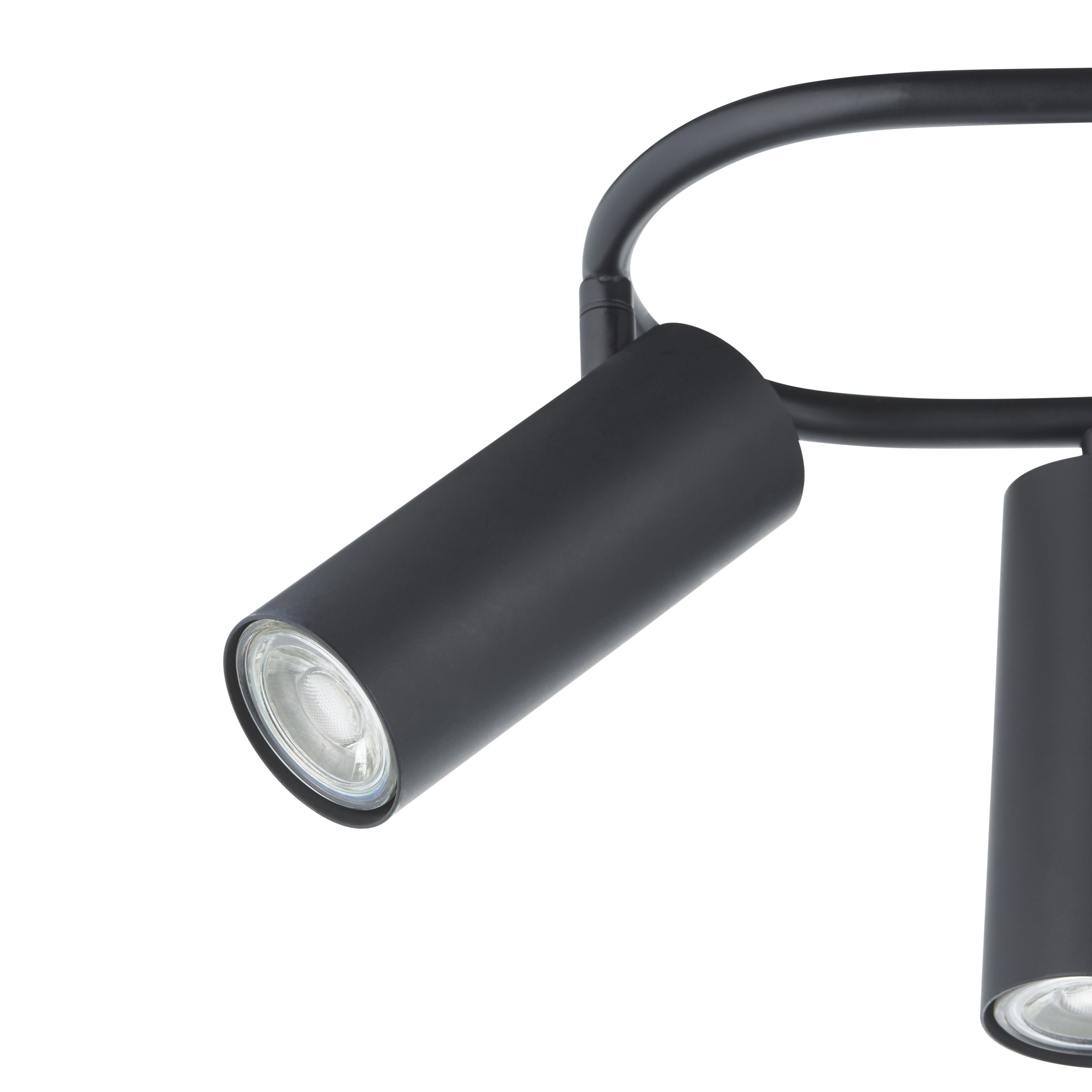 Harbour Studio Modus modern Matt Metal Black 5 Lamp LED Ceiling light