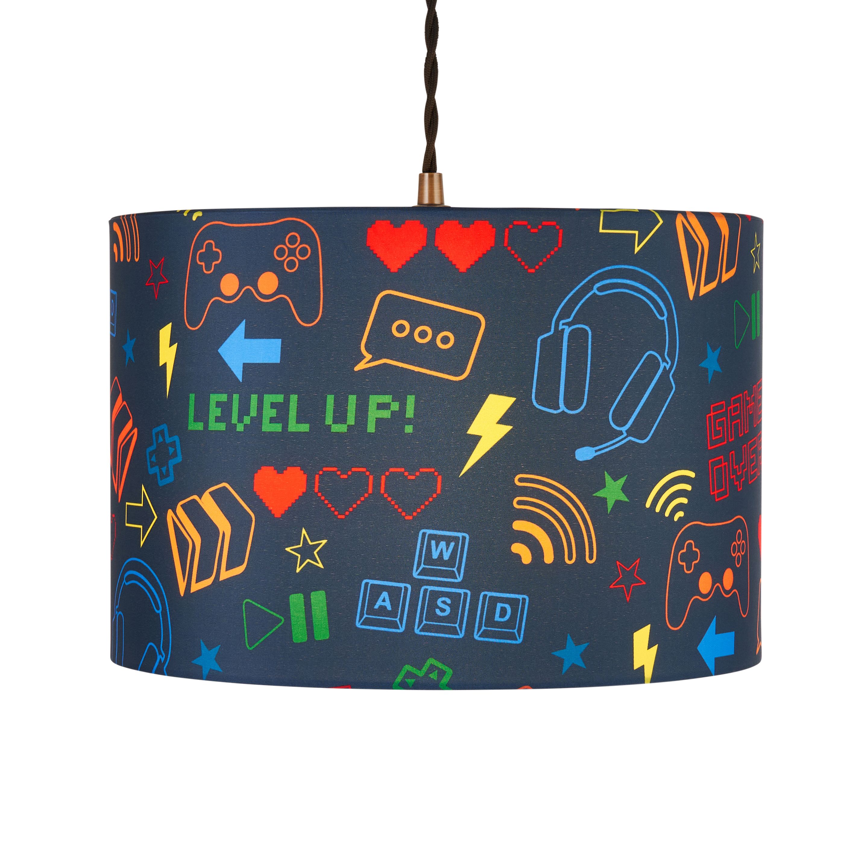 Harbour Studio Multicoloured Gamer Cylinder Lamp shade (D)30cm