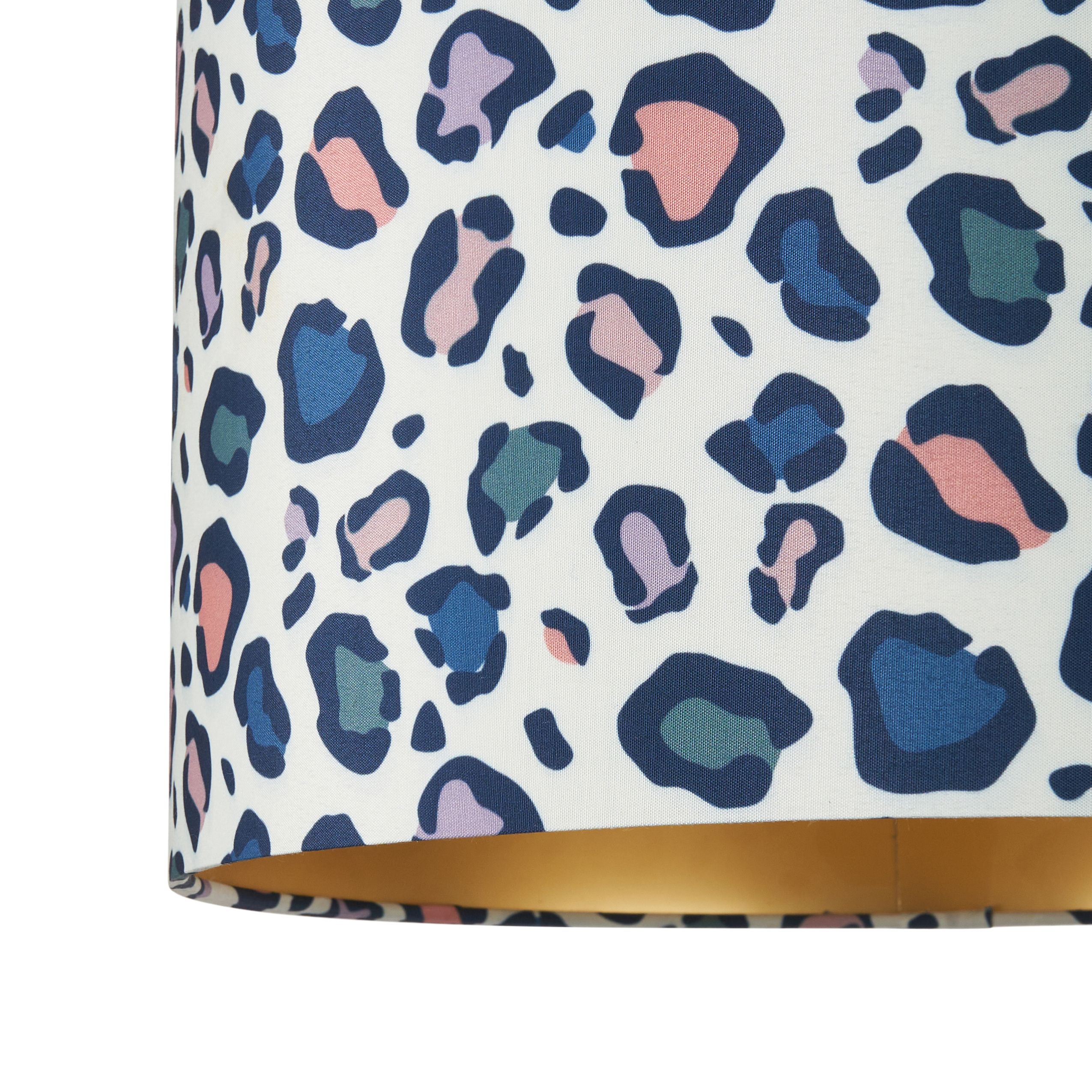 Harbour Studio Multicoloured Leopard Print Cylinder Lamp shade (D)30cm