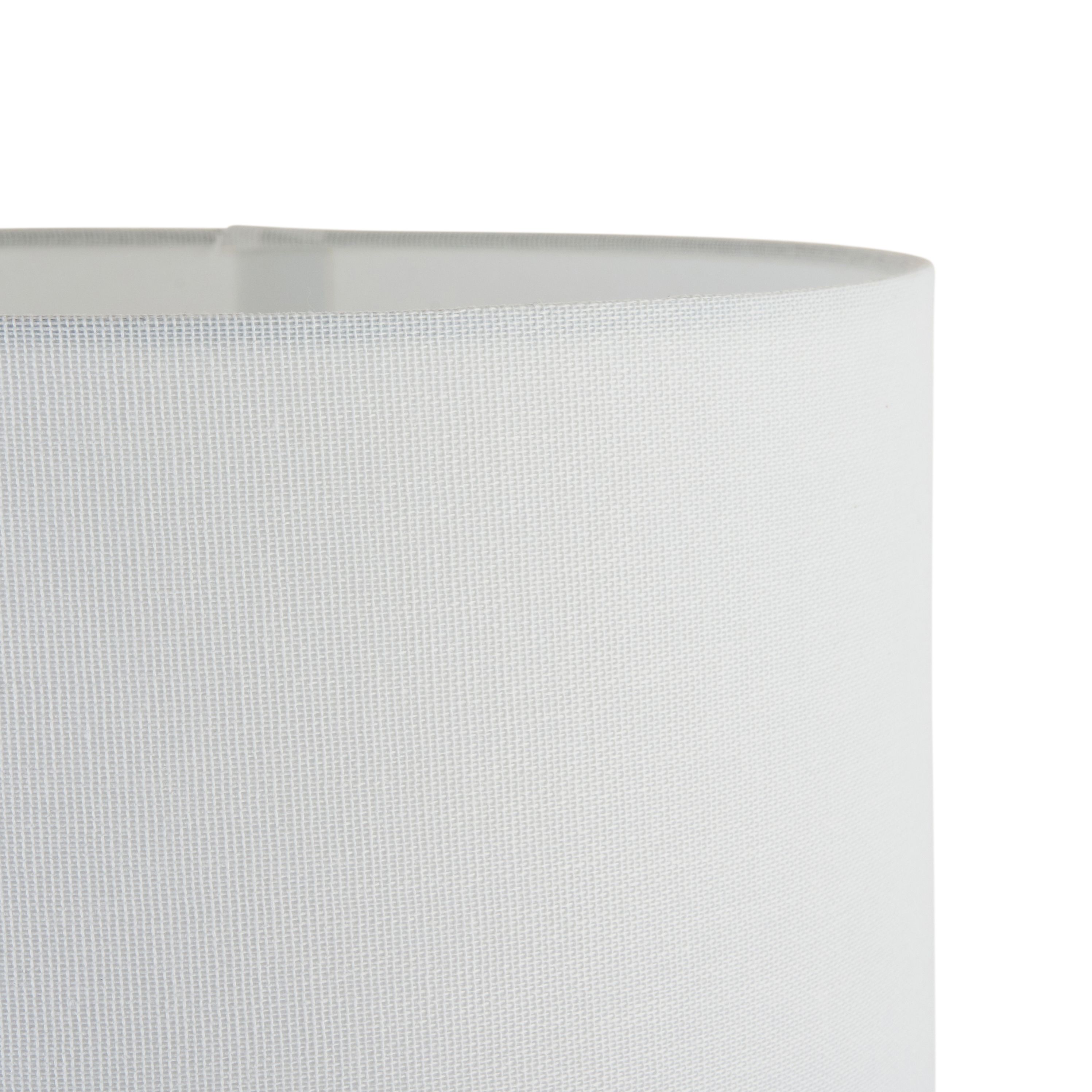 Harbour Studio Rubia Cylinder Satin Beige & White Table lamp