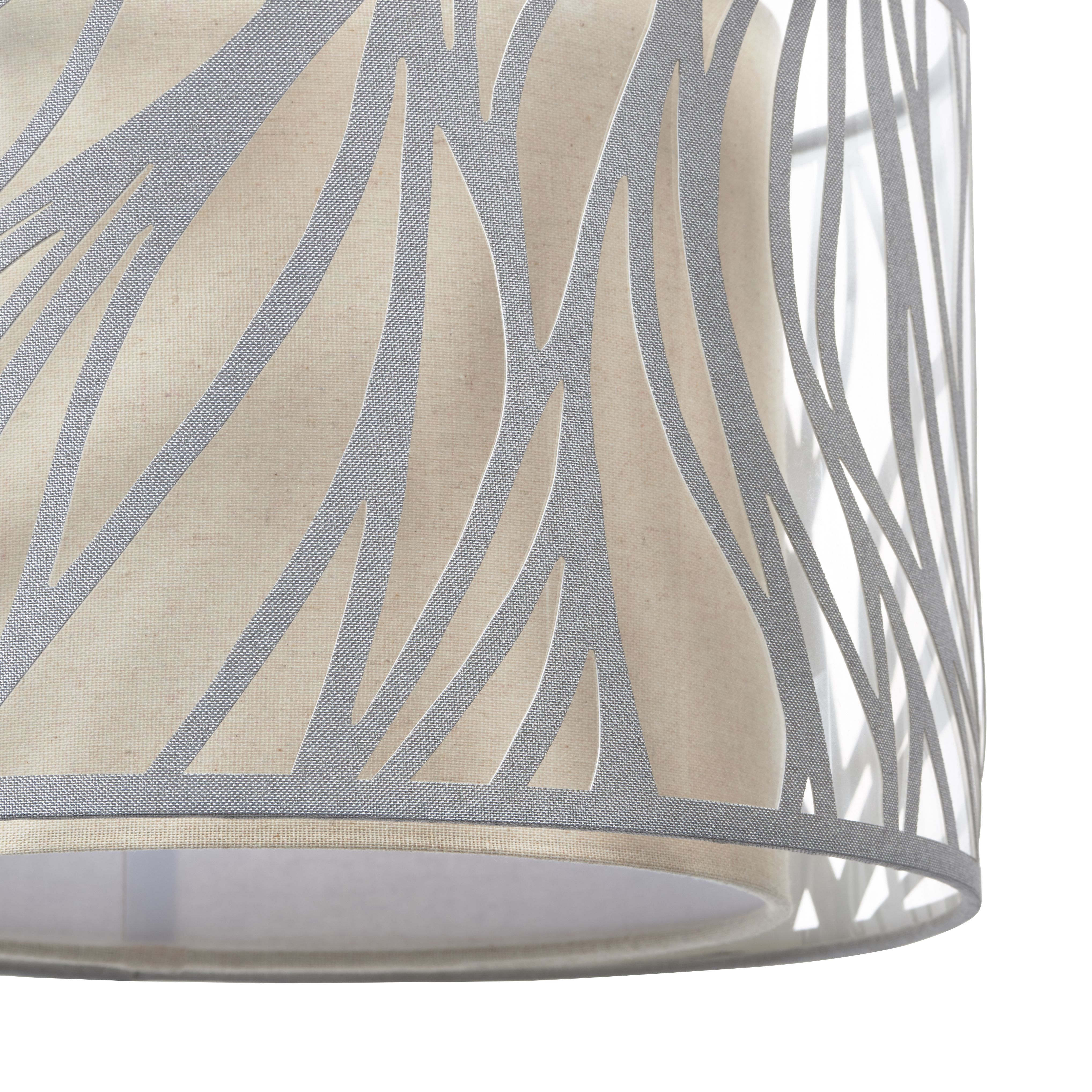 Harbour Studio Toni Grey Laser Cut Cylinder Light shade (D)35cm