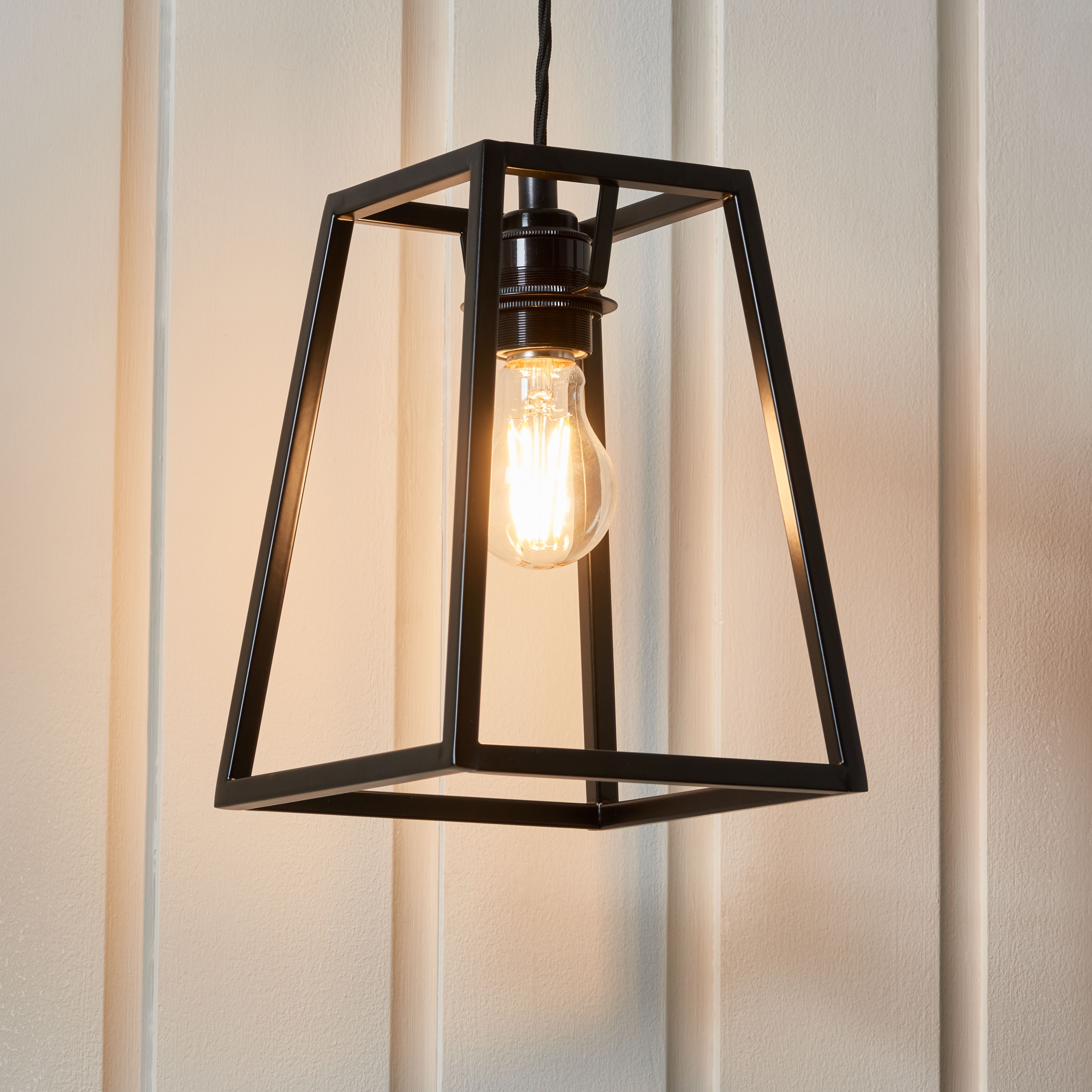 Harbour Studio York Black Rectangular Light shade (D)18cm