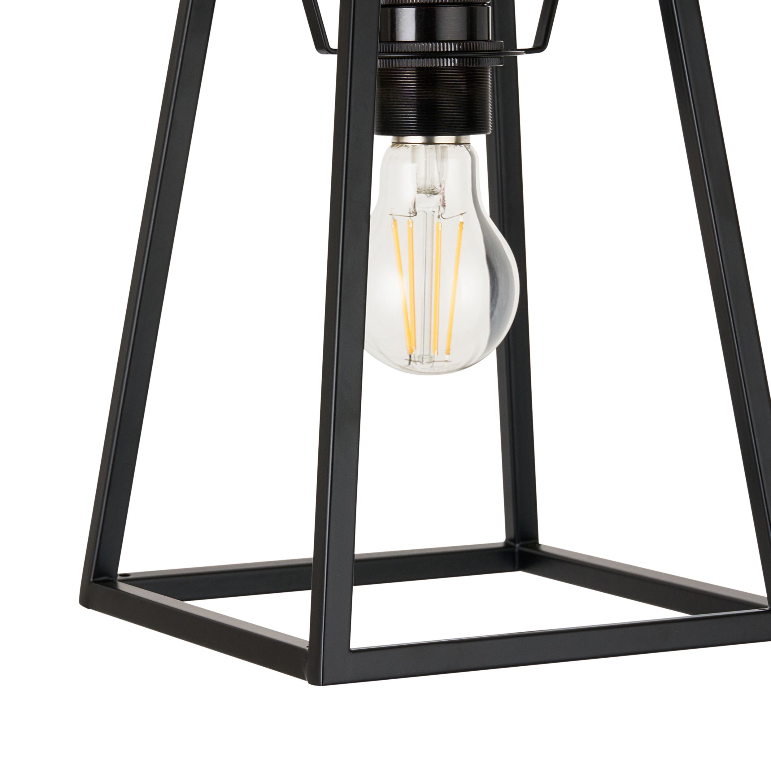 Harbour Studio York Black Rectangular Light shade (D)18cm