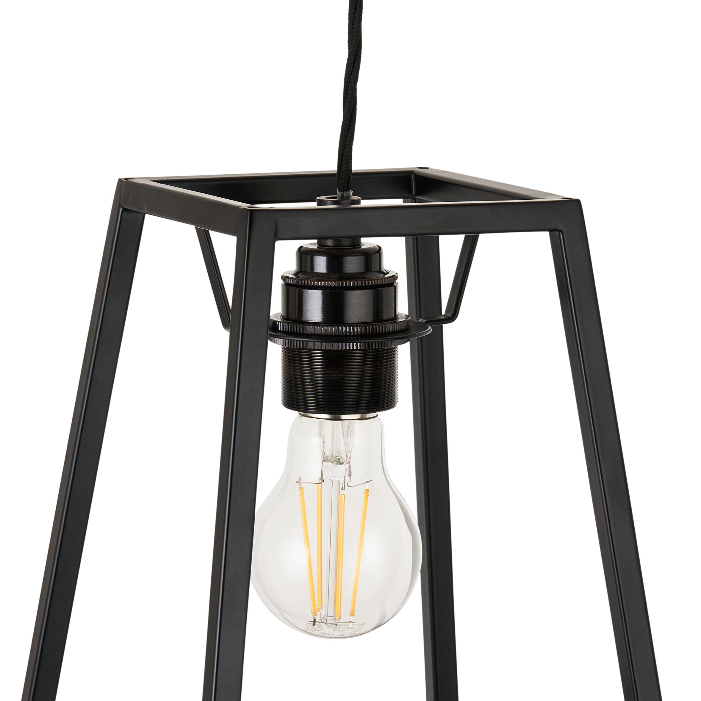 Harbour Studio York Black Rectangular Light shade (D)18cm