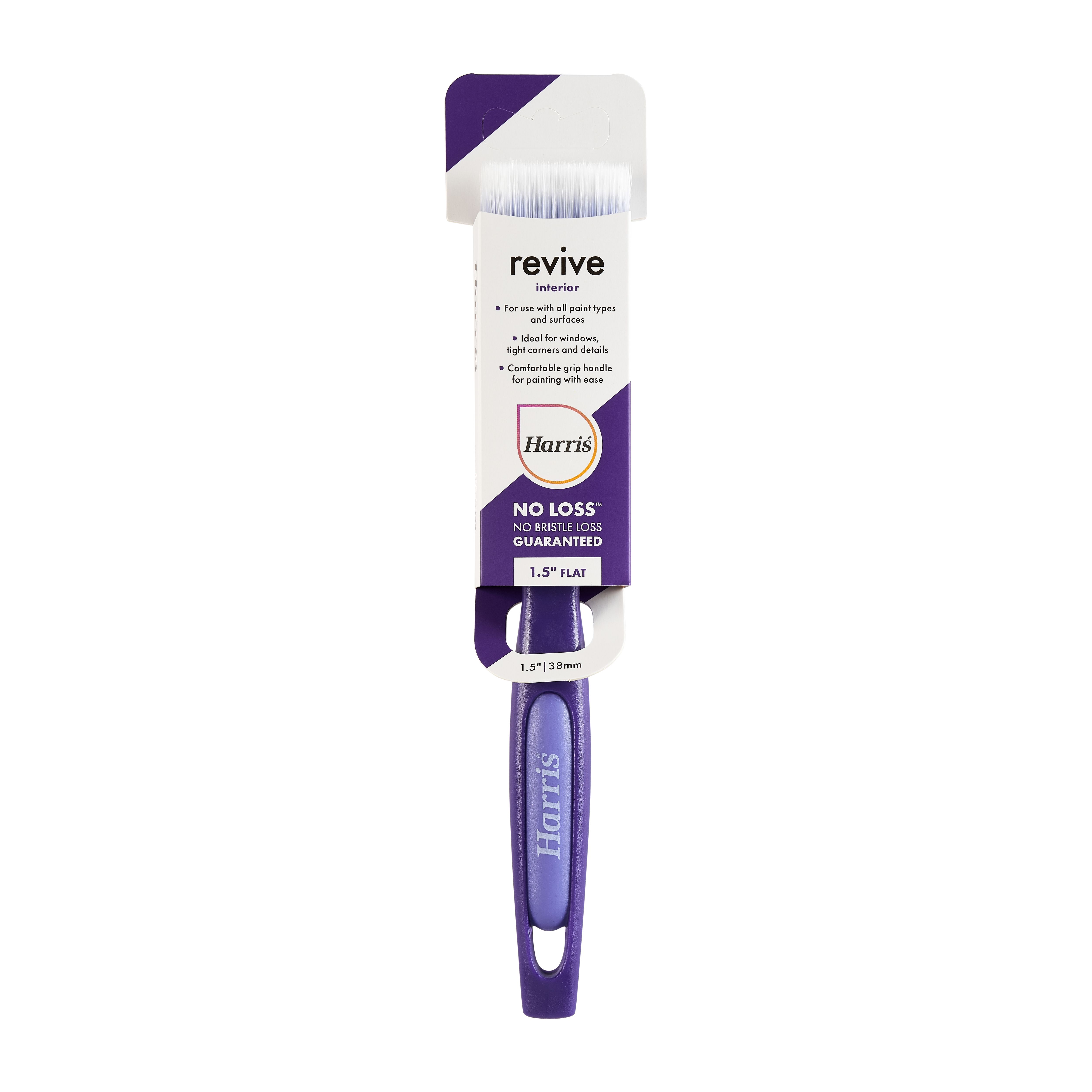 Harris Revive 1½" Fine filament tip Soft grip Interior Rounded ...