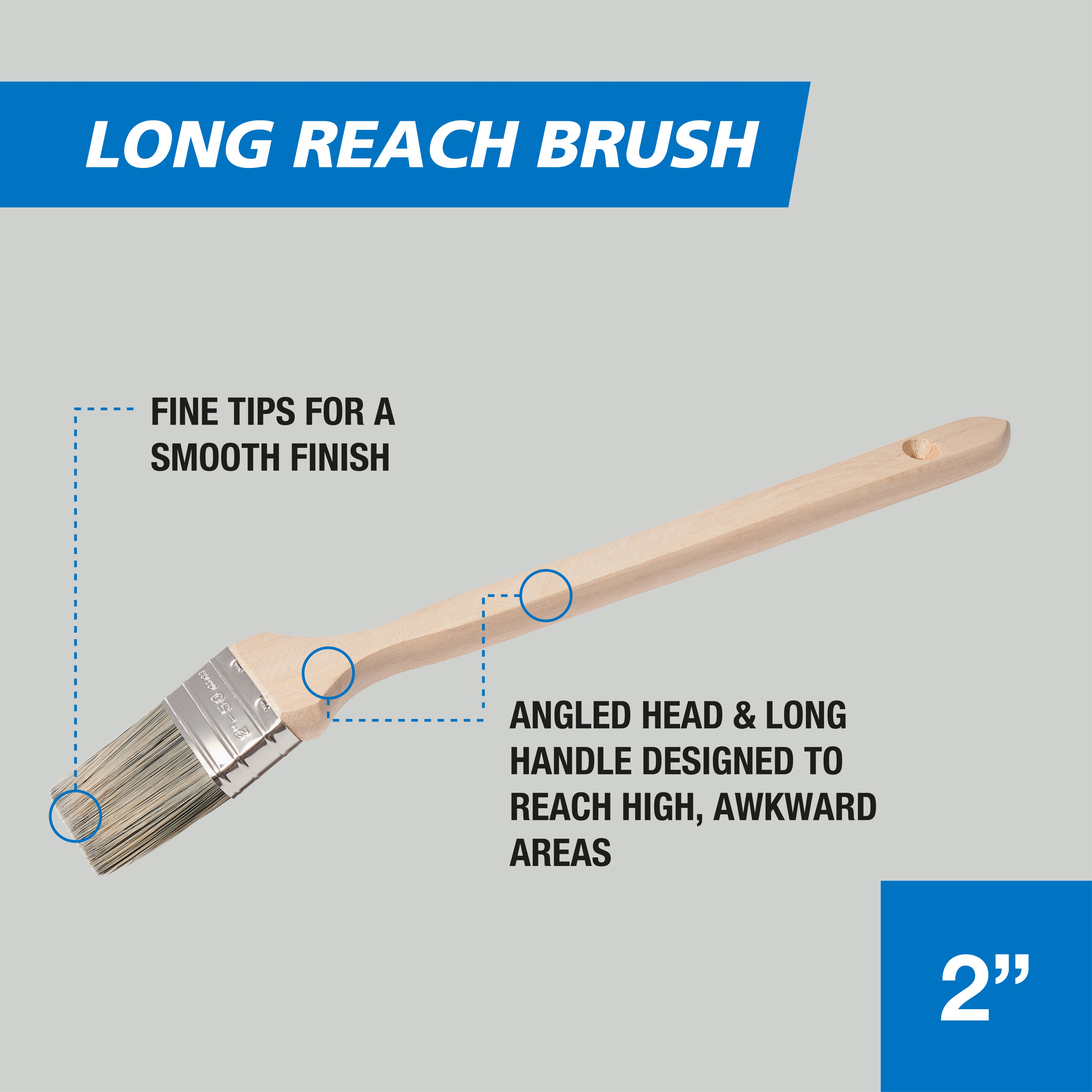 Harris Trade 2" Fine Long reach paint brush